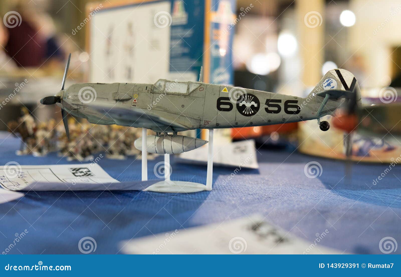 Scale Model of Messerschmitt Bf.109 Stock Image - Image of bf109 ...