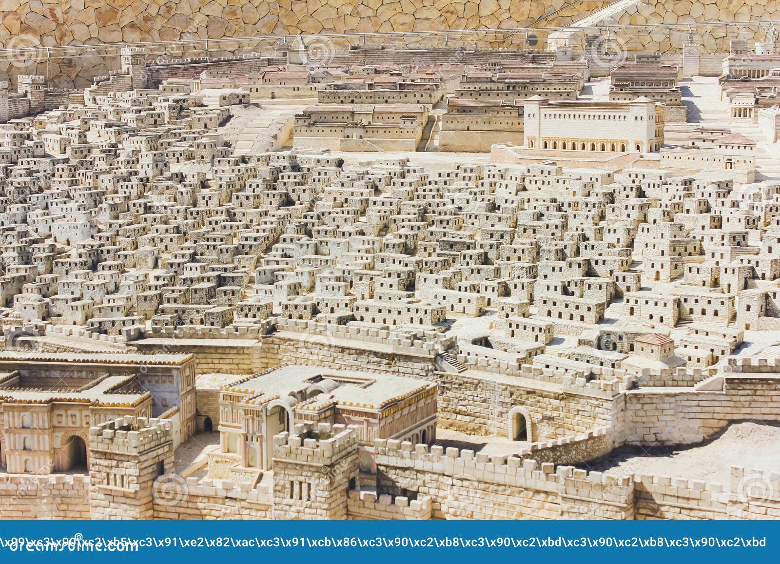 JERUSALEM, ISRAEL - OCTOBER 13, 2018: the Model of Jerusalem in the ...