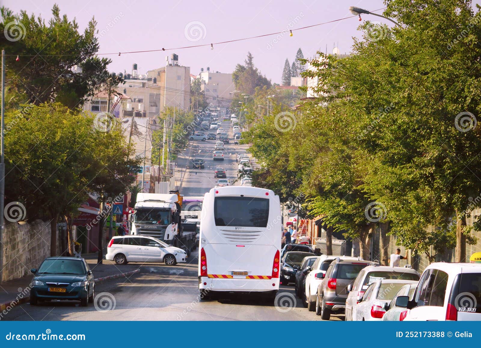 View of Road in the City Jerusalem, Israel. Editorial Stock Photo ...