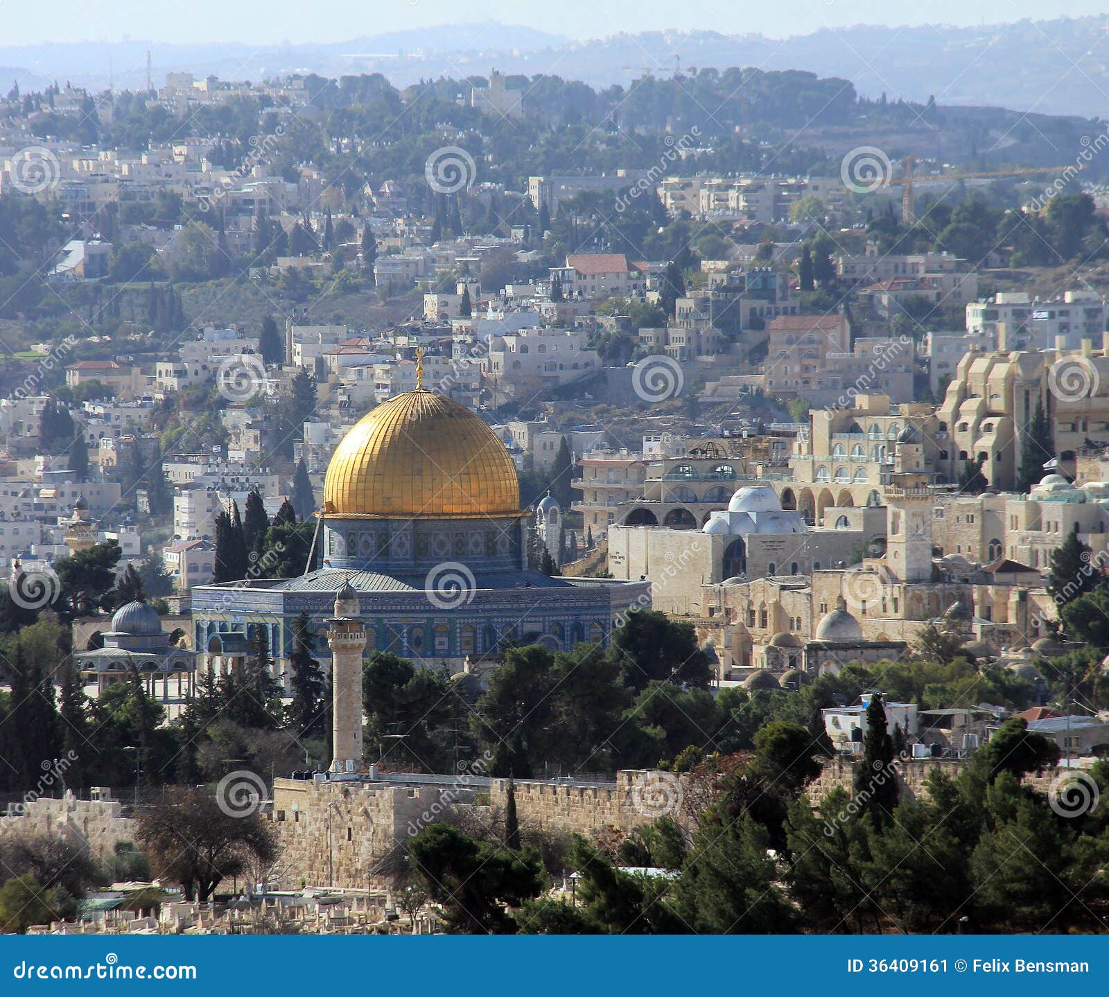 Jerusalem Landscape from Mount Scopus Stock Image - Image of scopus ...