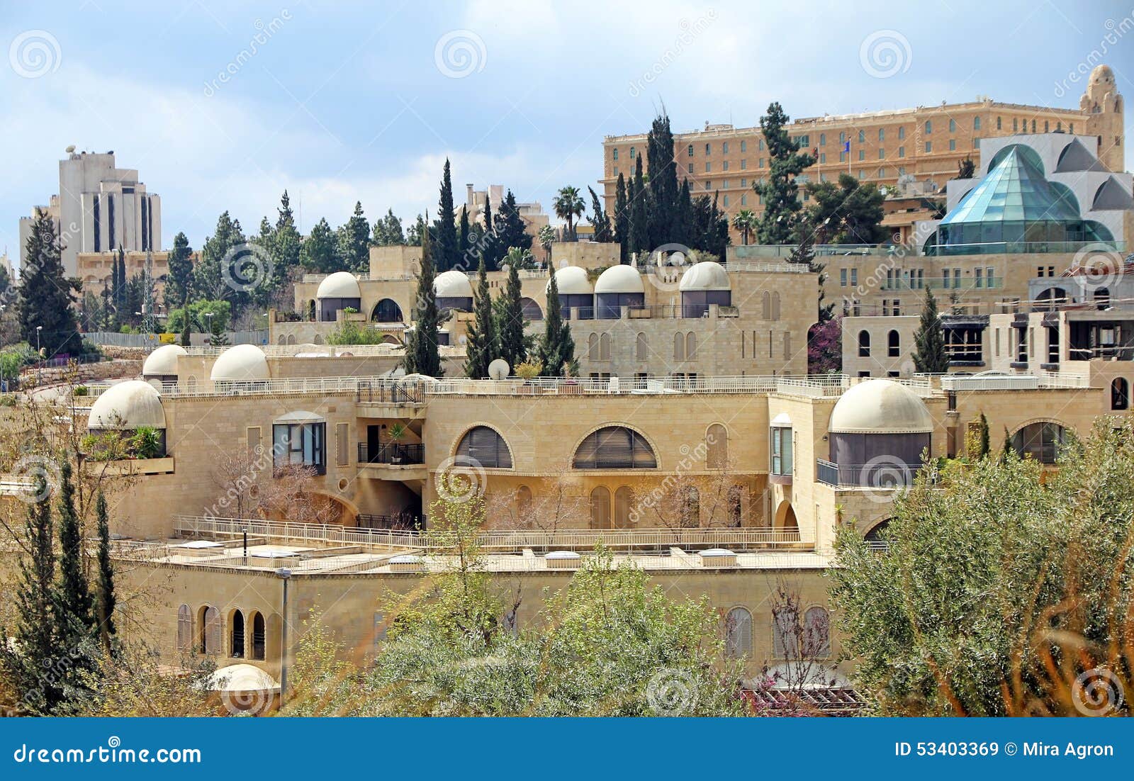 Jerusalem Landscape stock image. Image of modern, style - 53403369