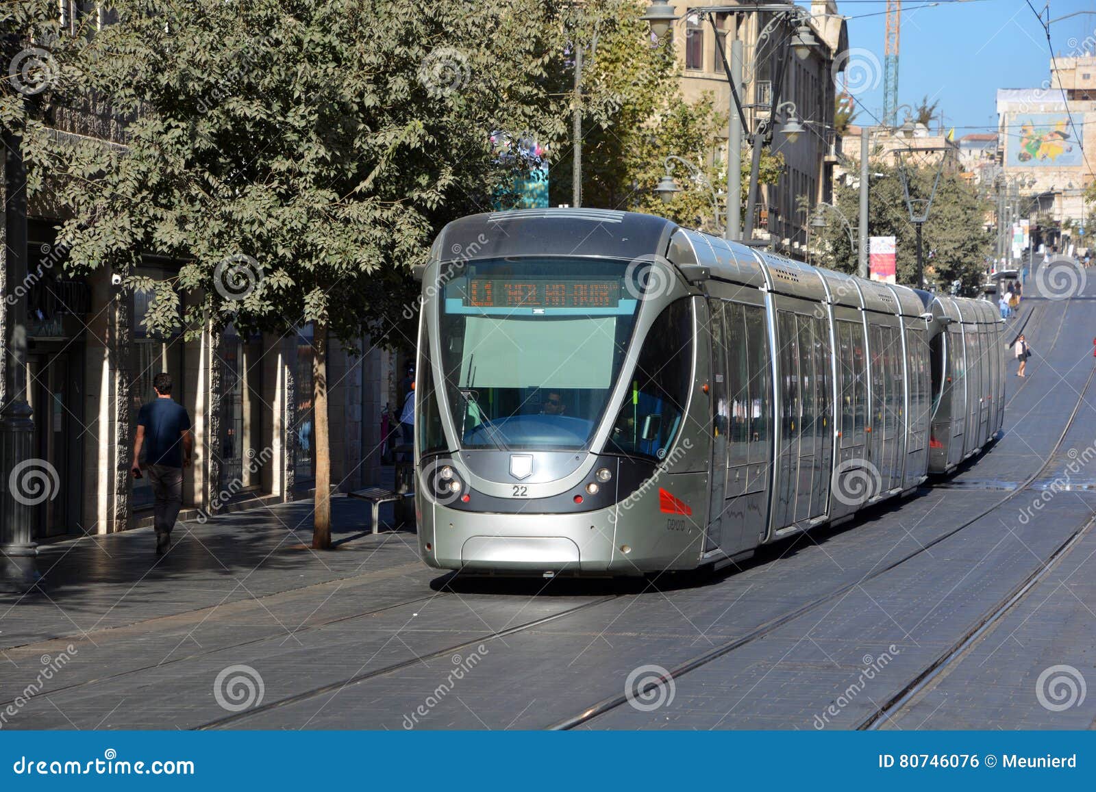 The Jerusalem Light Rail editorial photo. Image of modern - 80746076