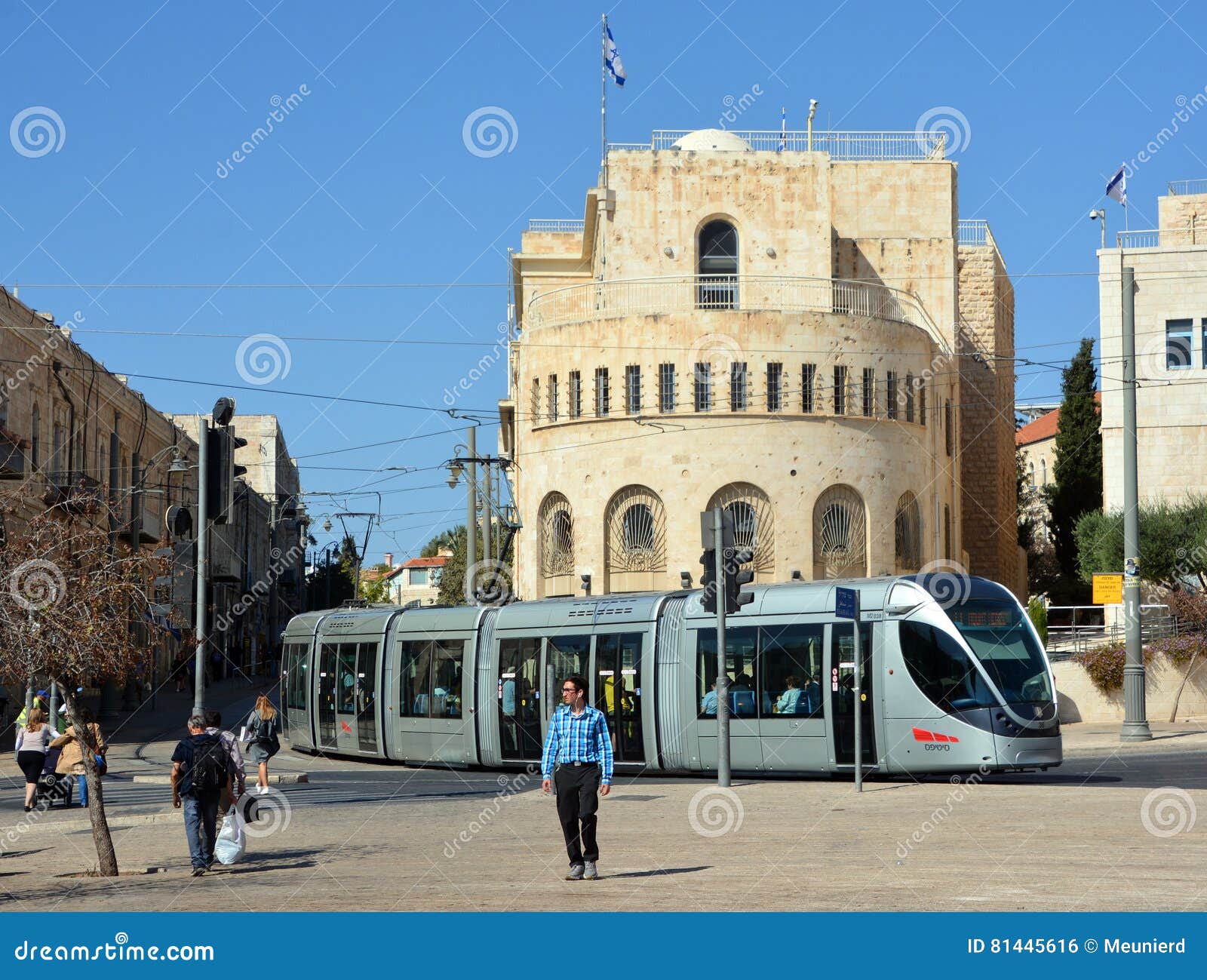 The Jerusalem Light Rail editorial photo. Image of flight - 81445616