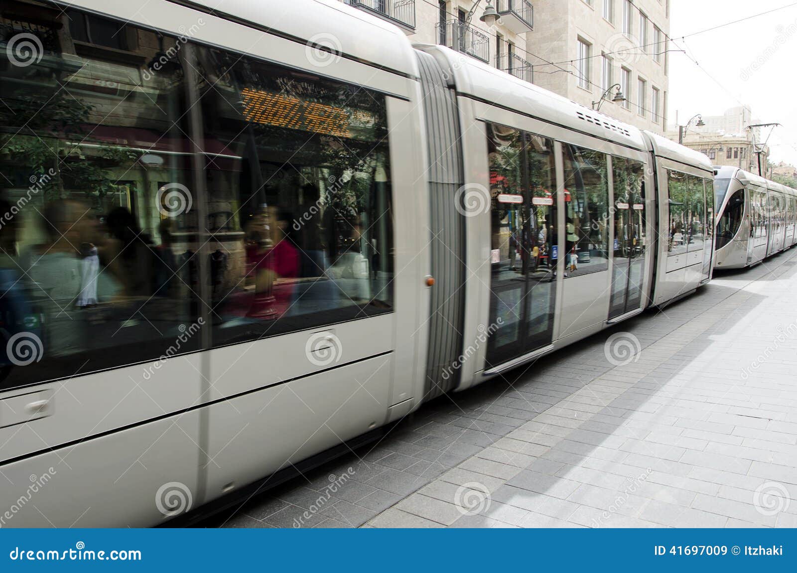 Jerusalem Light Rail stock image. Image of light, transport - 41697009
