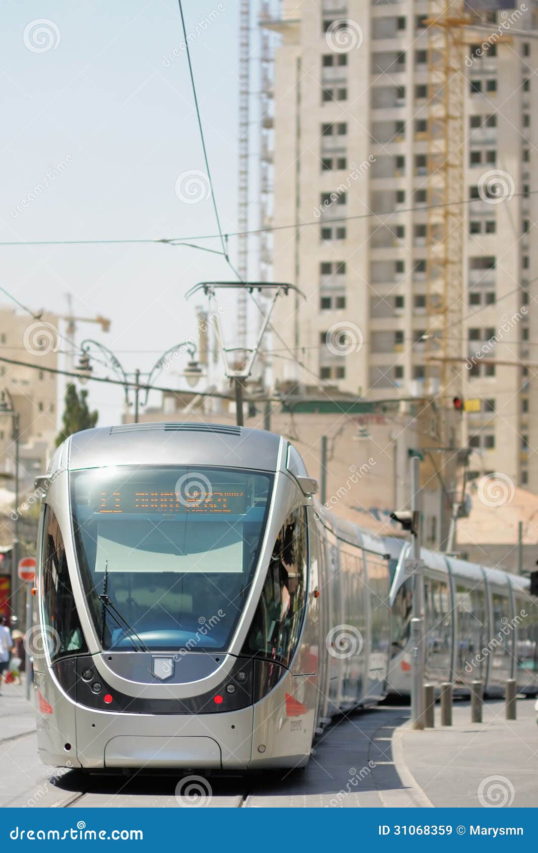 Jerusalem Light Rail Tram Train Editorial Photo | CartoonDealer.com ...
