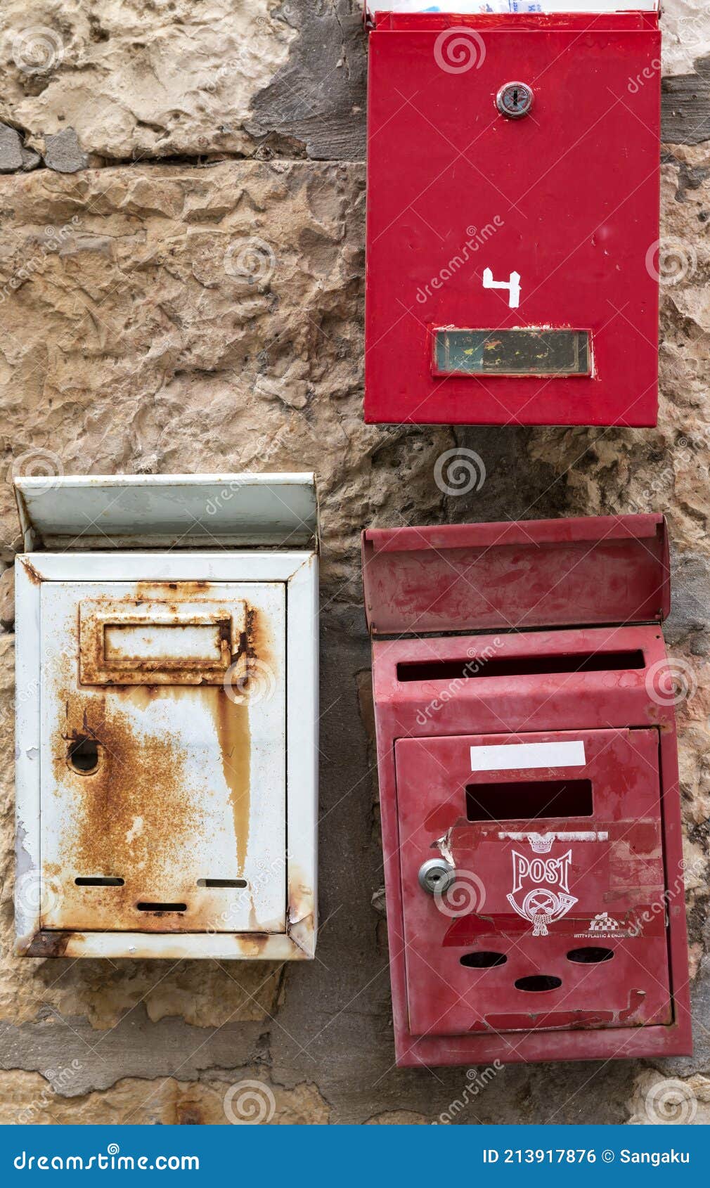 Jerusalem Mail Boxes stock photo. Image of stone, boxes - 213917876