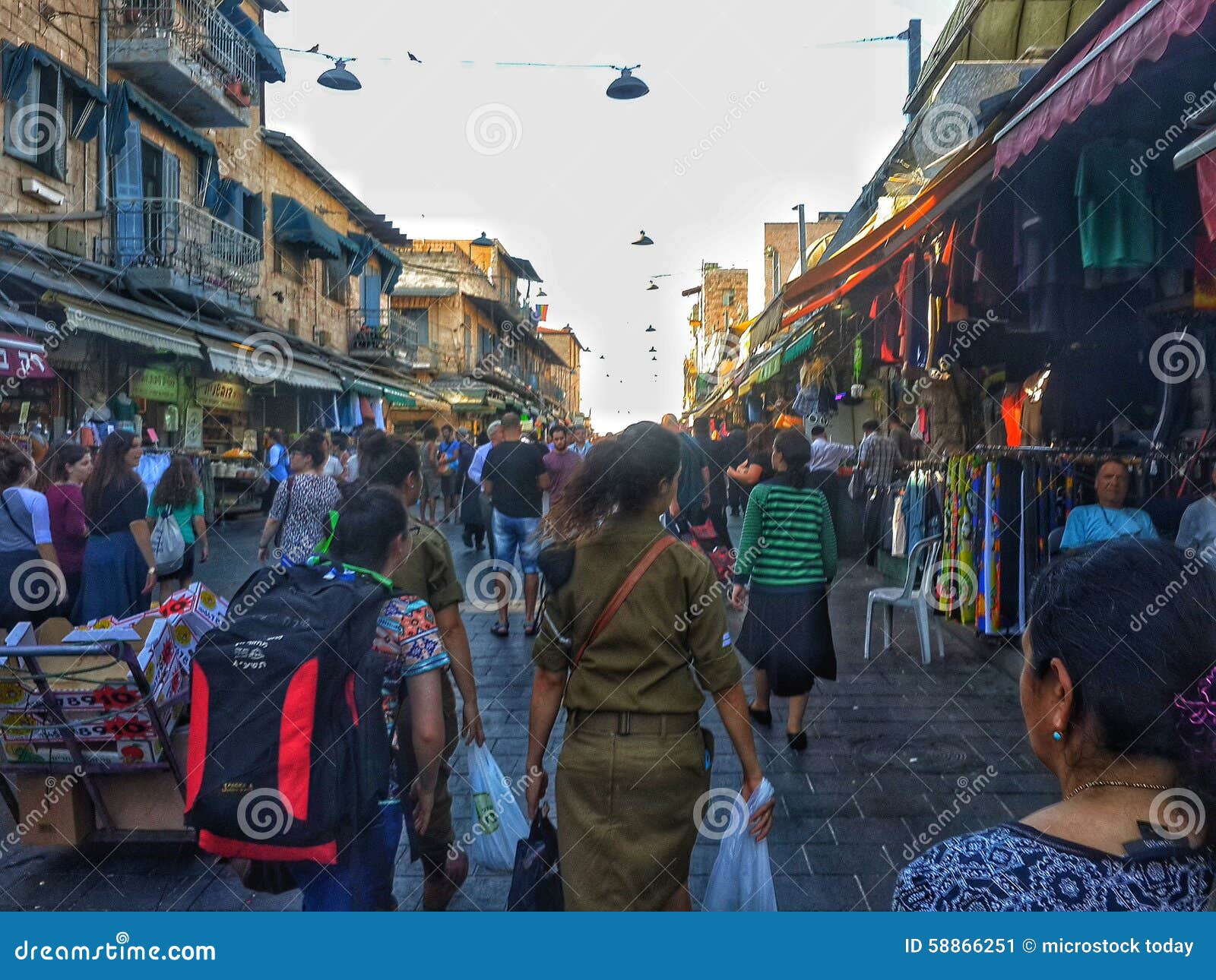 Jerusalem market editorial photo. Image of stores, market - 58866251