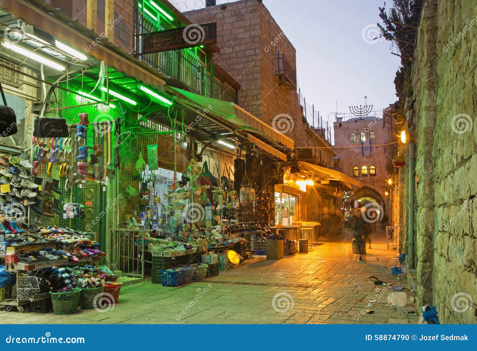 Jerusalem - the Market in Old Town Editorial Image - Image of ...