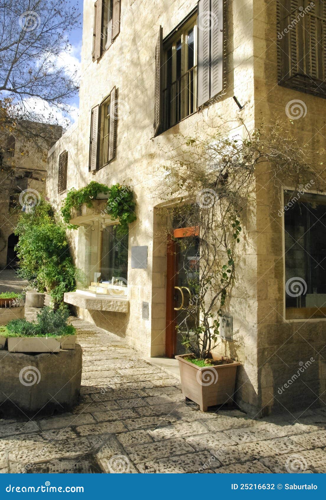 Jerusalem: modern house stock photo. Image of east, famous - 25216632