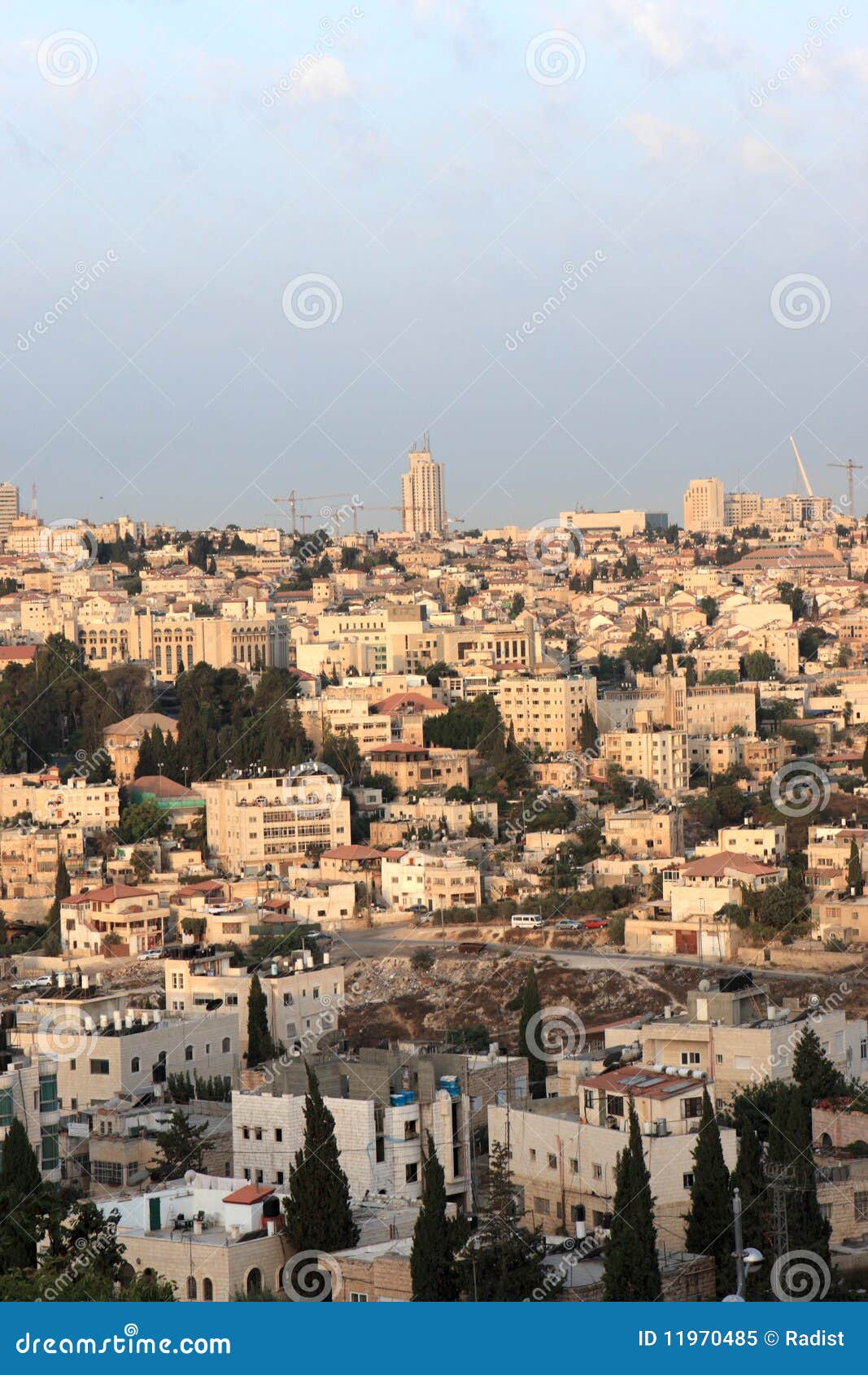Jerusalem in the morning stock image. Image of cityscape - 11970485