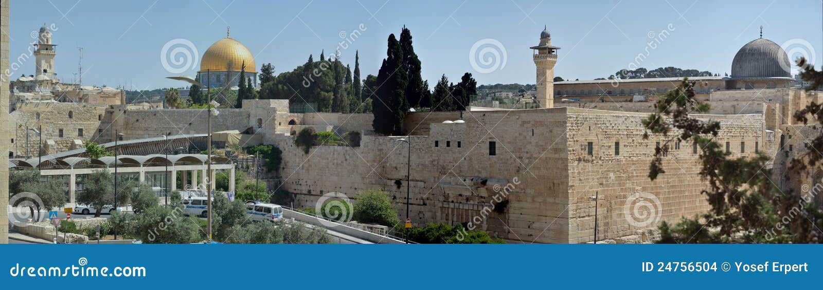 Jerusalem Mount Moriah stock photo. Image of temporary - 24756504