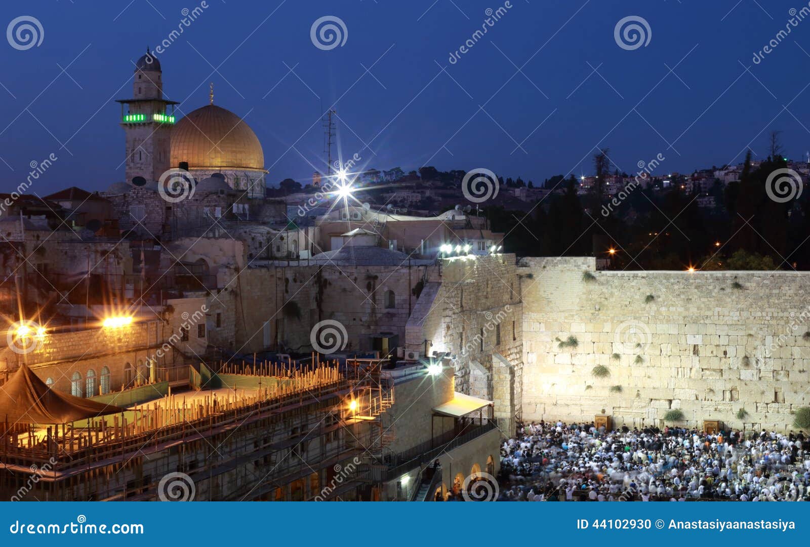 Jerusalem stock photo. Image of wall, temple, mosque - 44102930