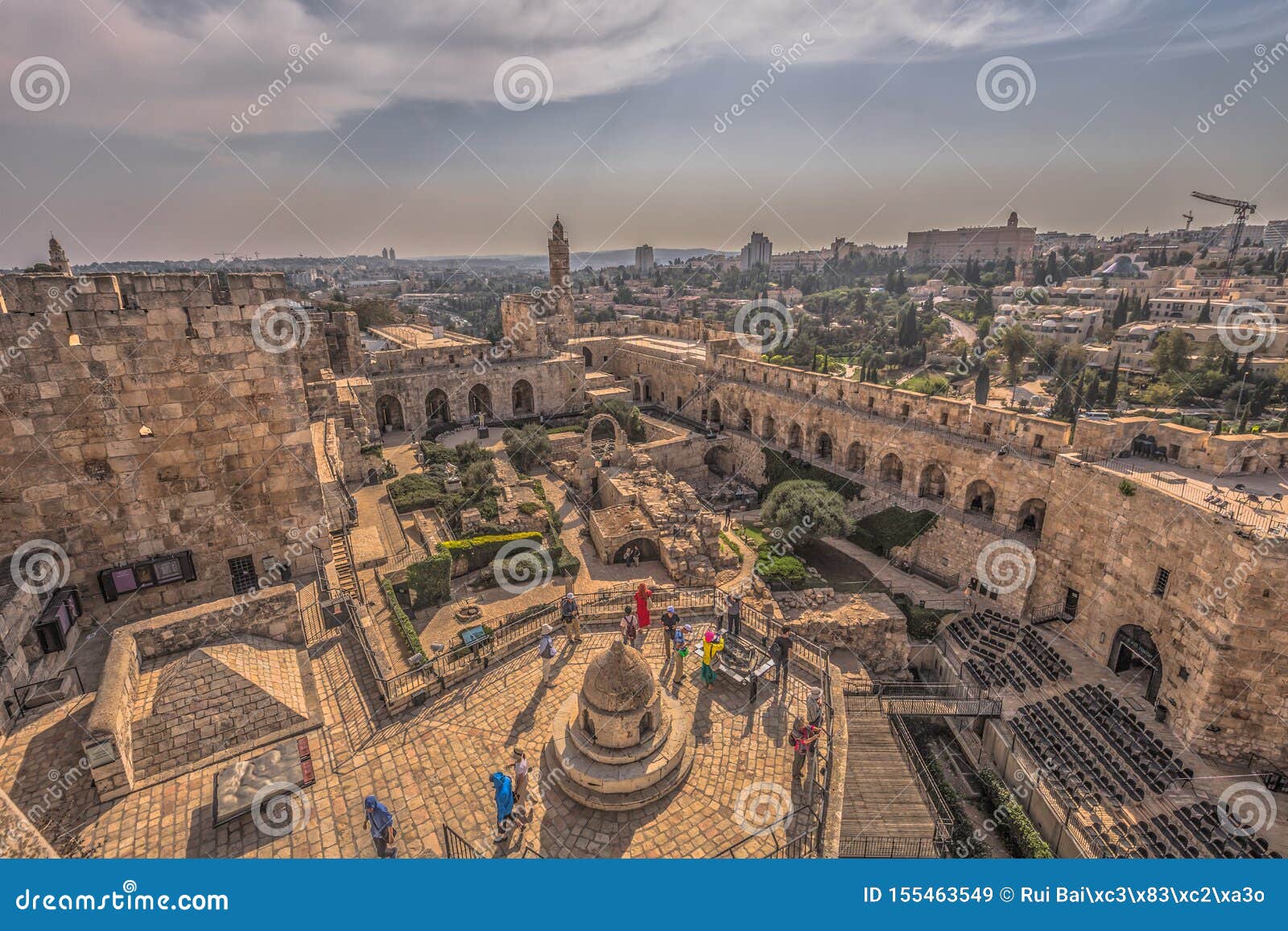 Jerusalem - October 03, 2018: Panoramic View of the Tower of David ...