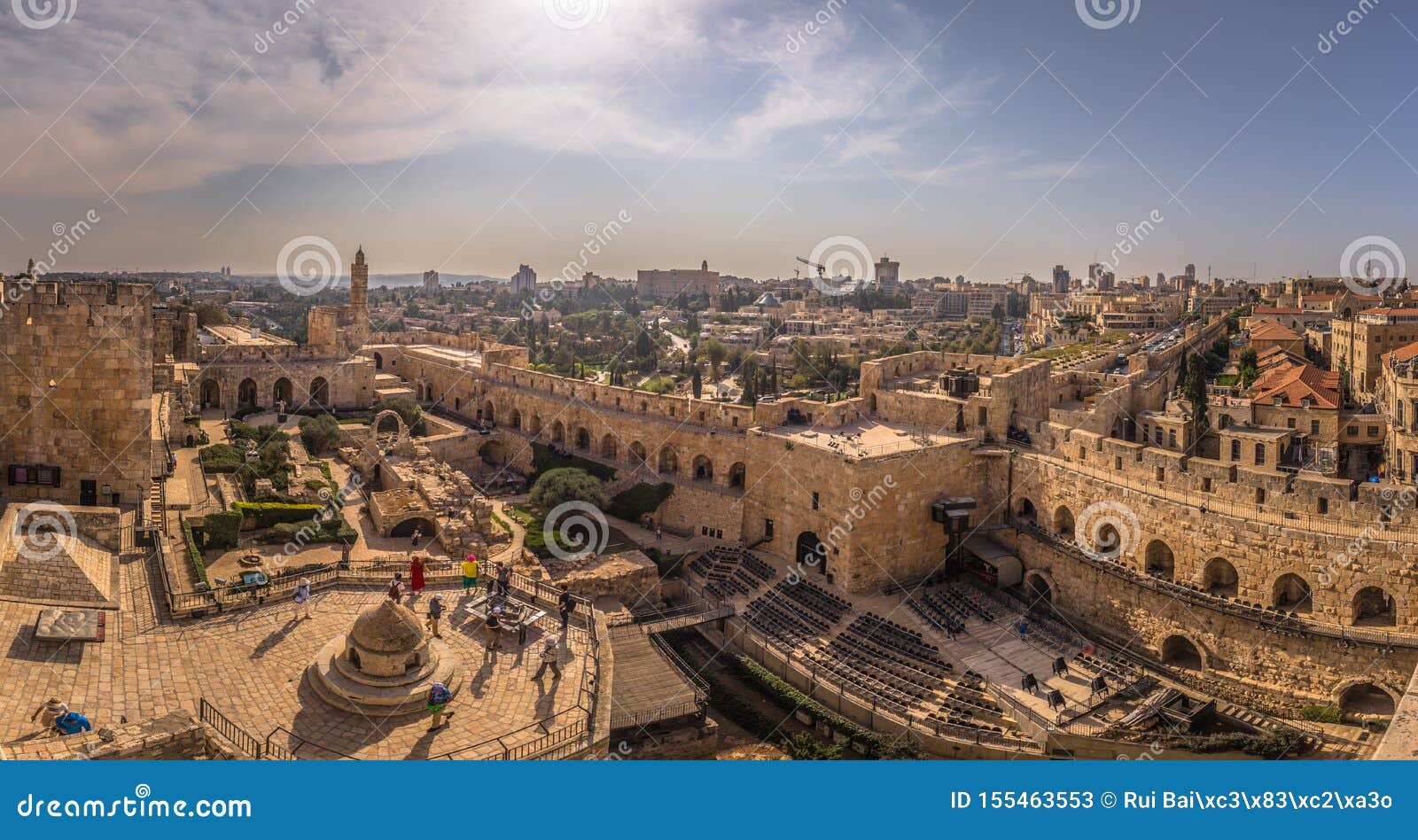 Jerusalem - October 03, 2018: Panoramic View of the Tower of David ...