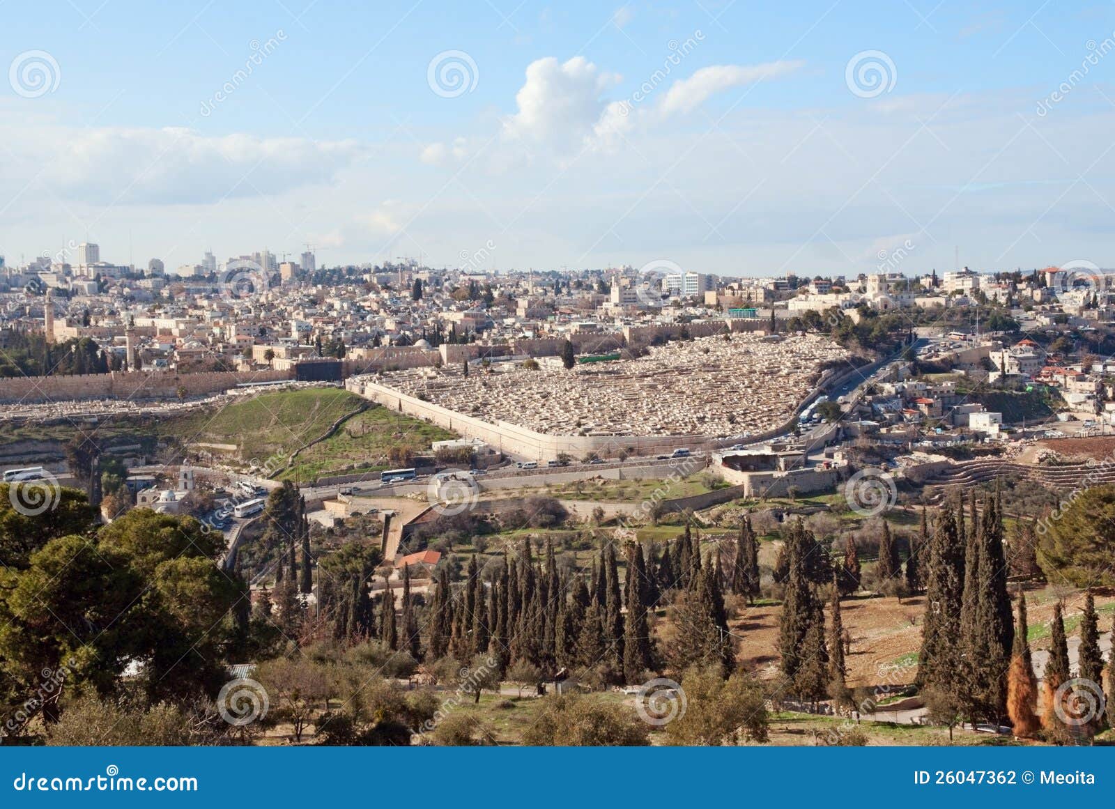 Jerusalem old city stock photo. Image of plant, mount - 26047362