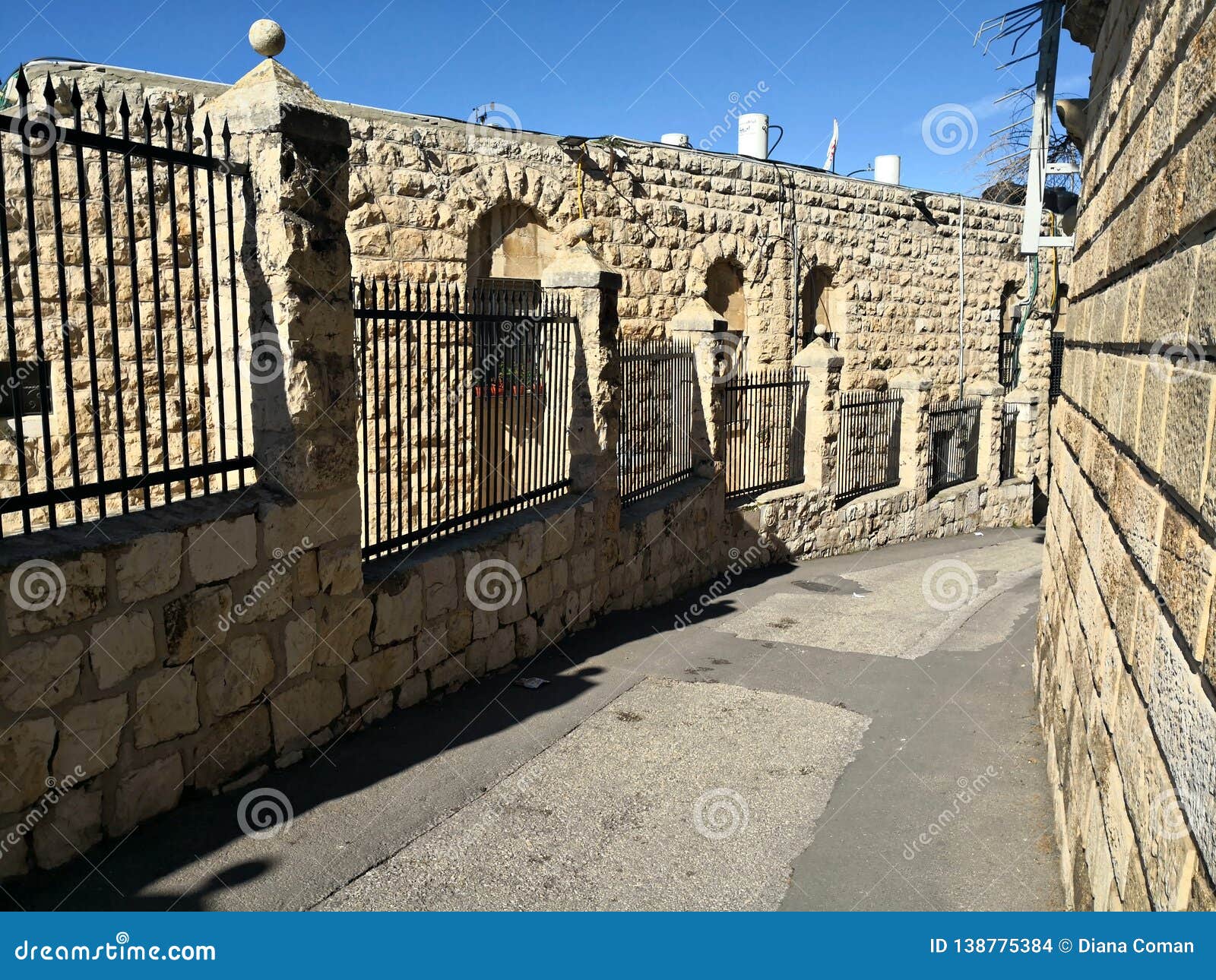 Jerusalem Old City - Streets Stock Photo - Image of gethsemane, cemetry ...