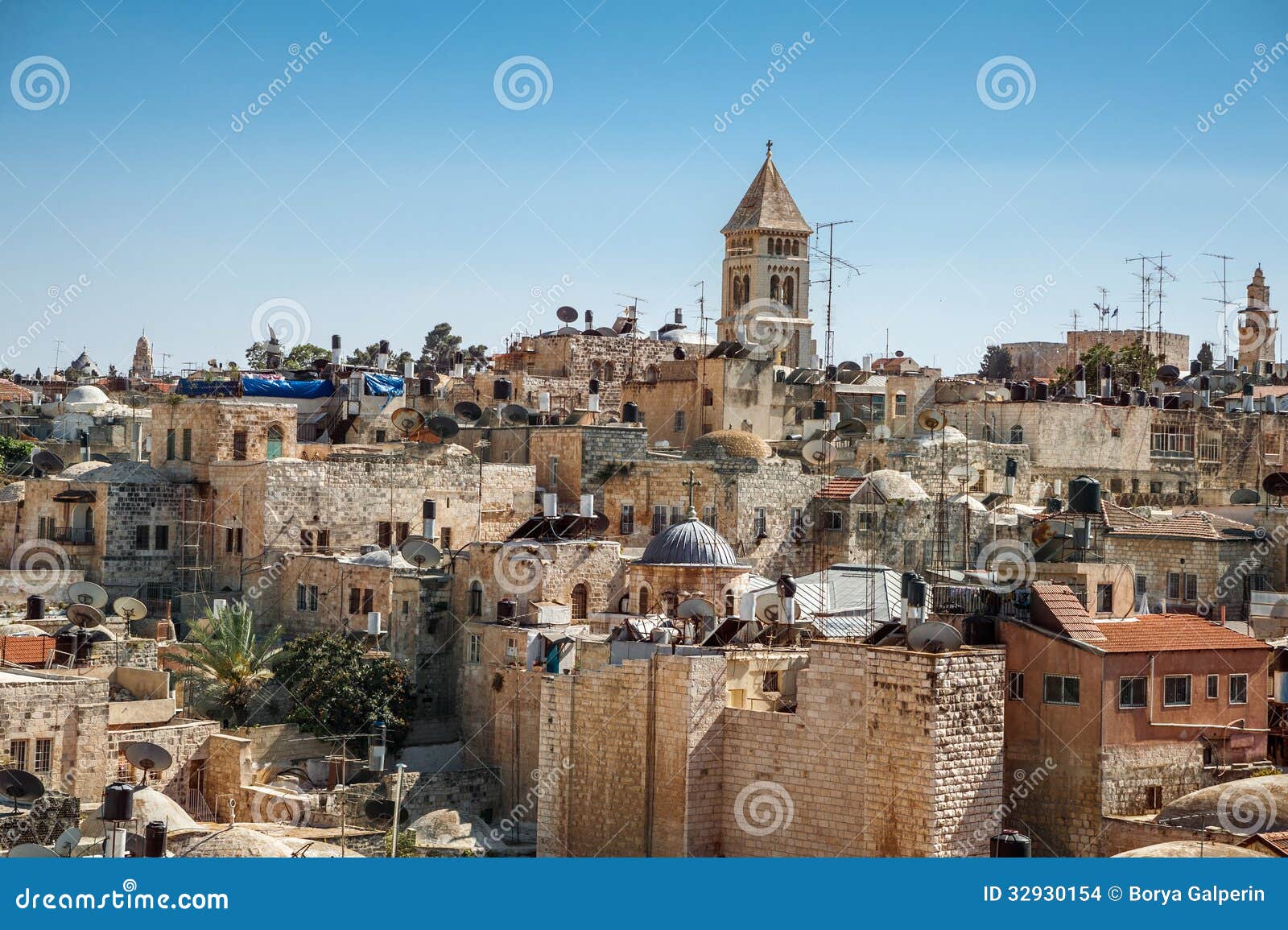 Jerusalem Old City stock photo. Image of mount, islam - 32930154