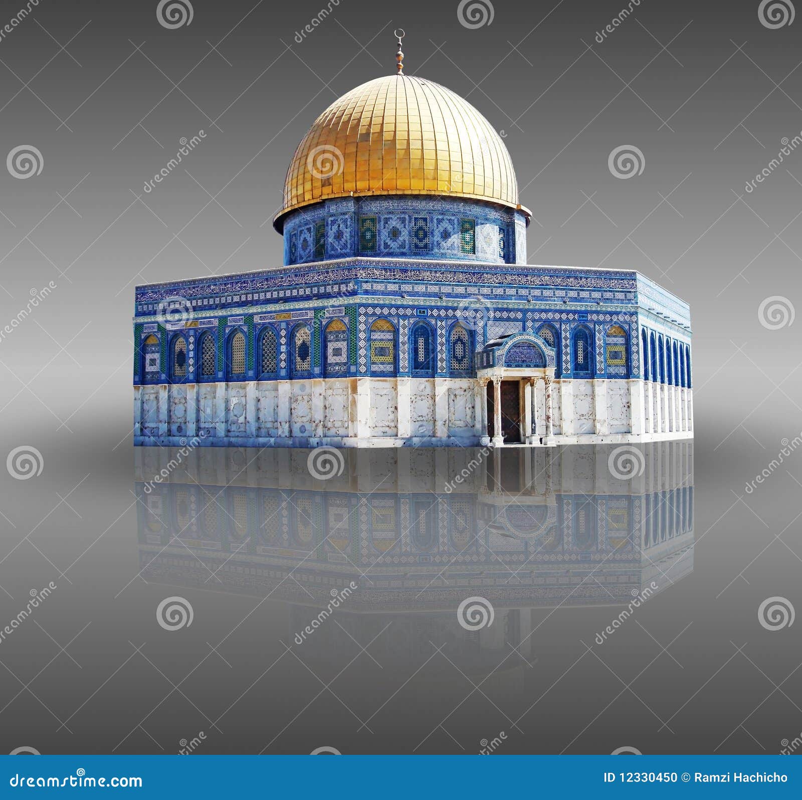 Dome Of The Rock Mosque In Jerusalem Stock Photography | CartoonDealer ...