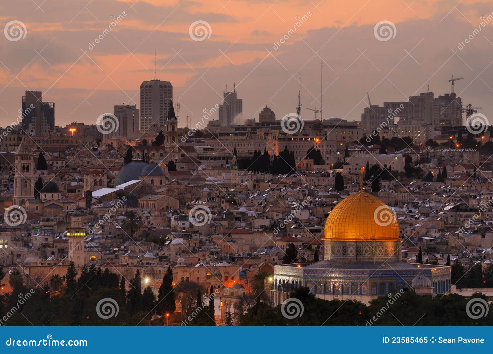 Jerusalem Skyline stock image. Image of place, scene - 23585465