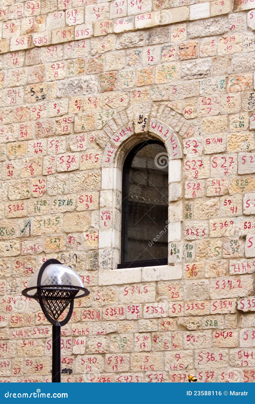 Jerusalem stone stock photo. Image of detail, facade - 23588116