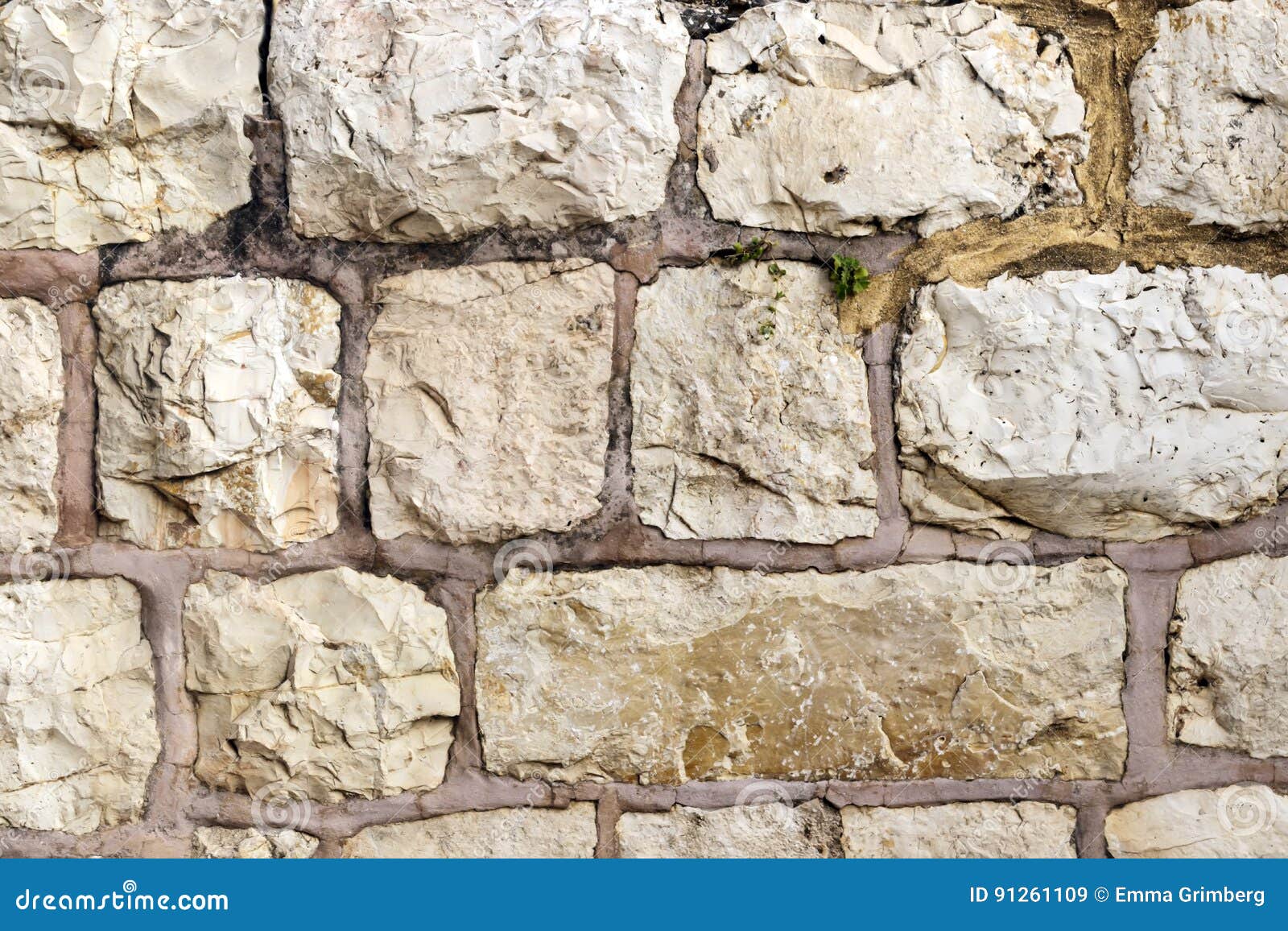 Jerusalem stone wall stock image. Image of pattern, horizontal - 91261109