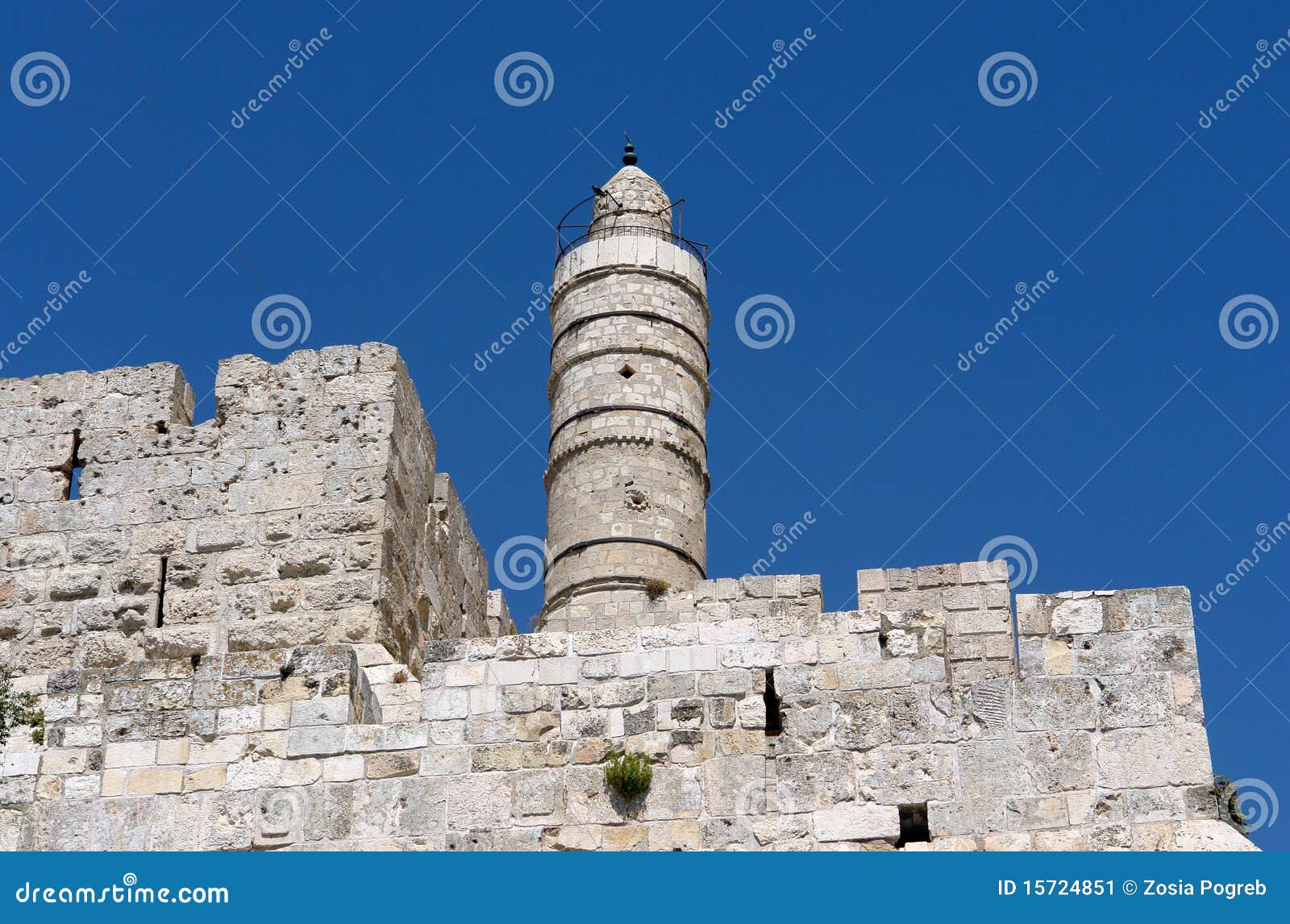 Jerusalem, tower of David stock image. Image of fortress - 15724851