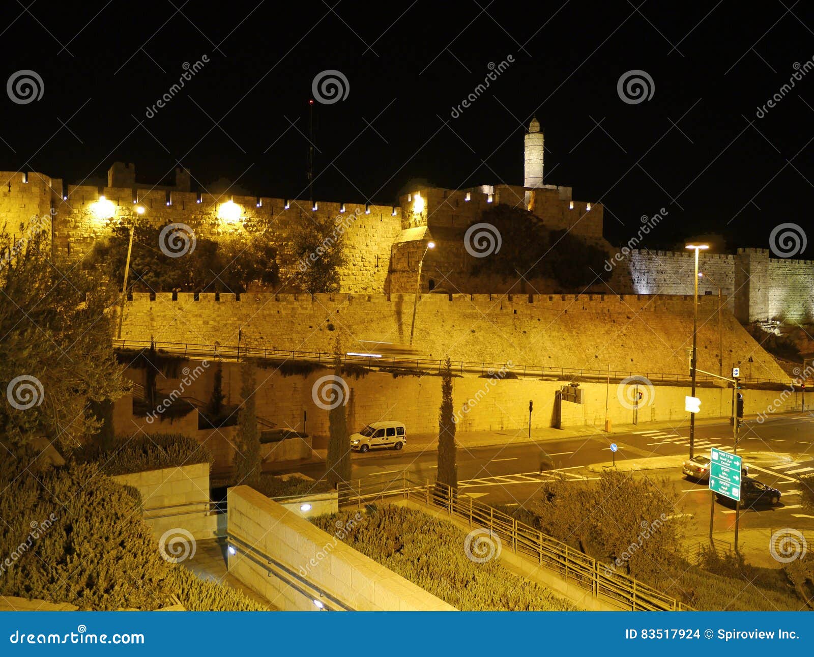 Jerusalem, Tower of David stock photo. Image of walls - 83517924