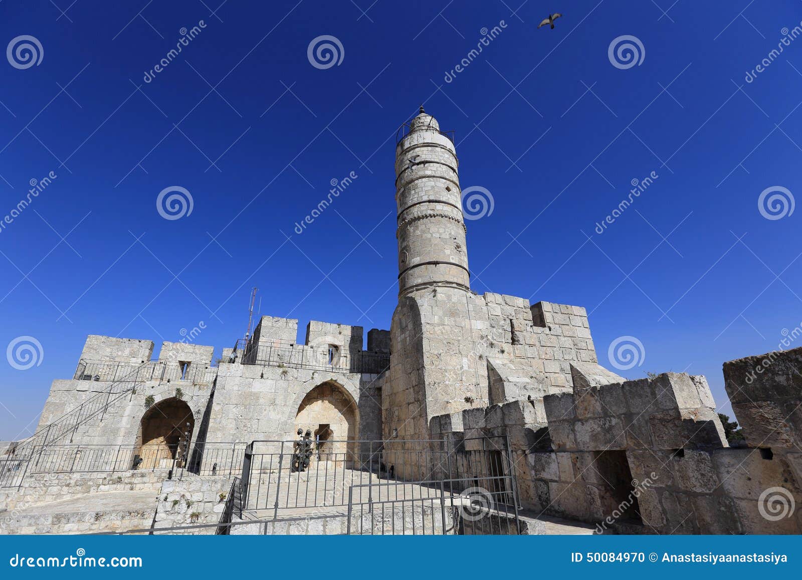 Jerusalem, Tower of David stock photo. Image of eastern - 50084970