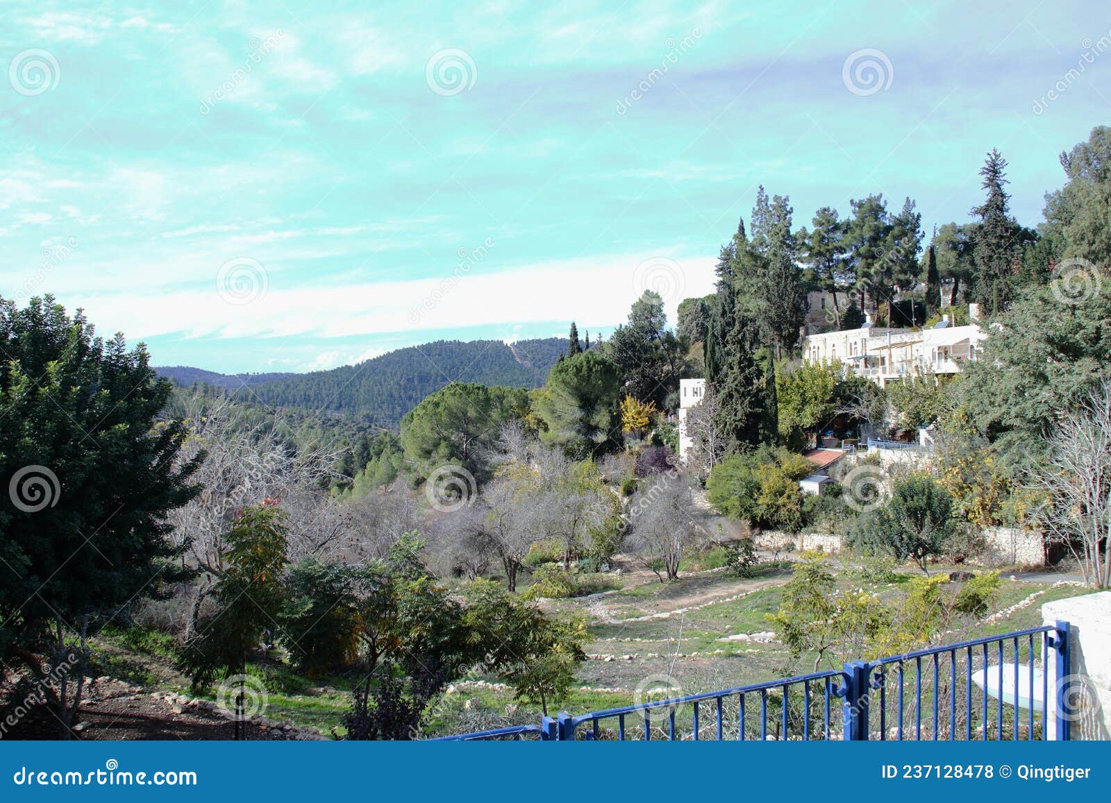 Jerusalem Valley Vinter Landscape Stock Photo - Image of vinter ...