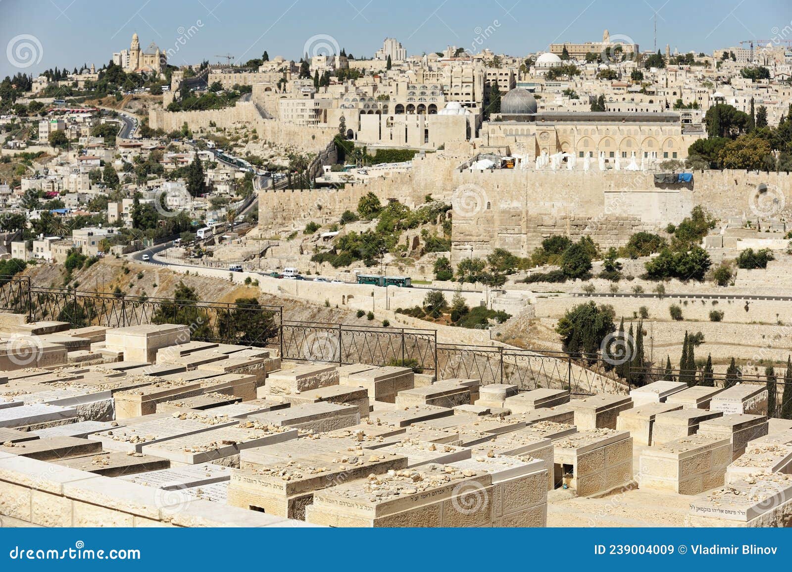 Jerusalem, View of the Old City Stock Image - Image of jerusalem, view ...