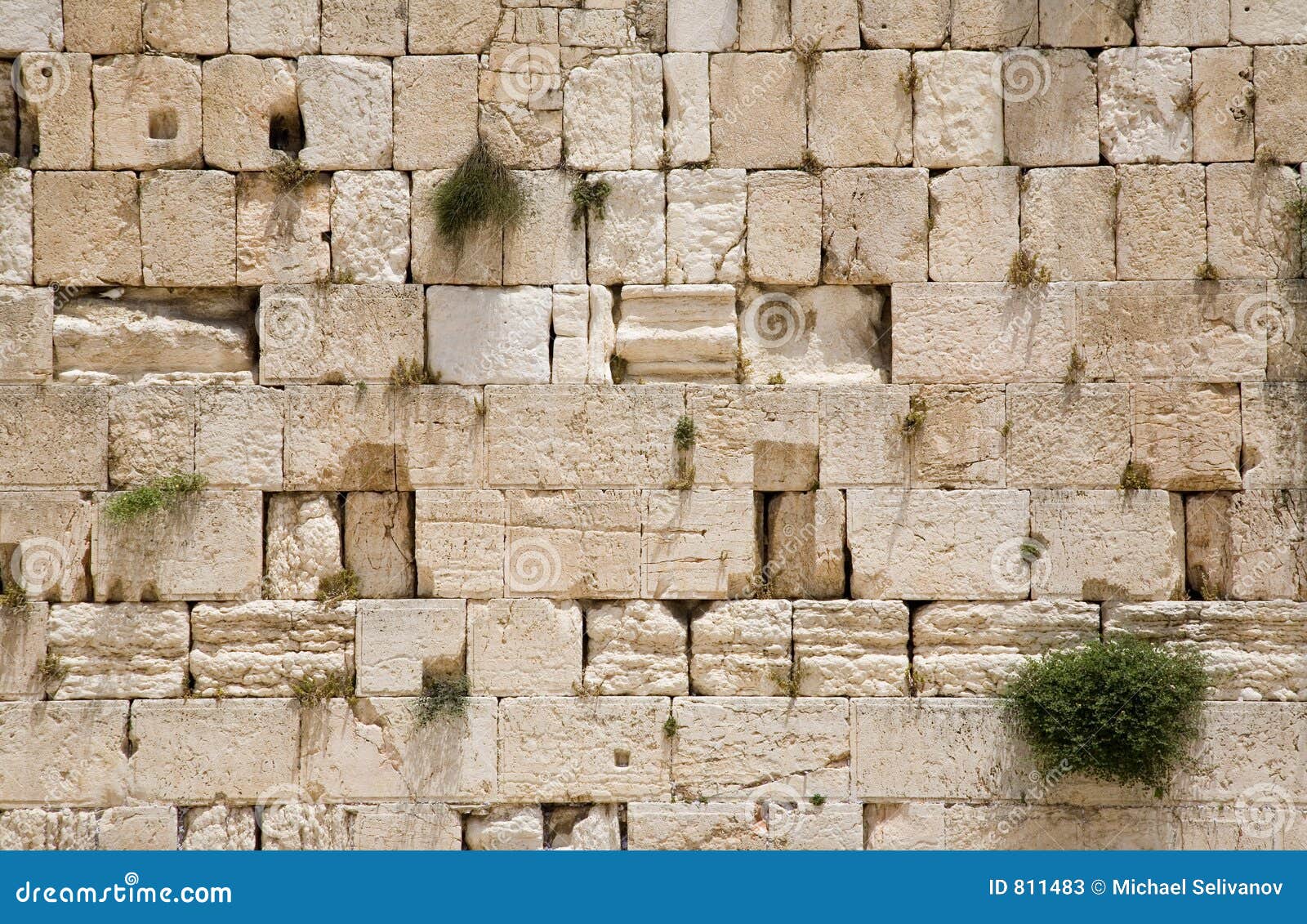 Wailing Wall (Western Wall) In Jerusalem Texture Royalty-Free Stock ...