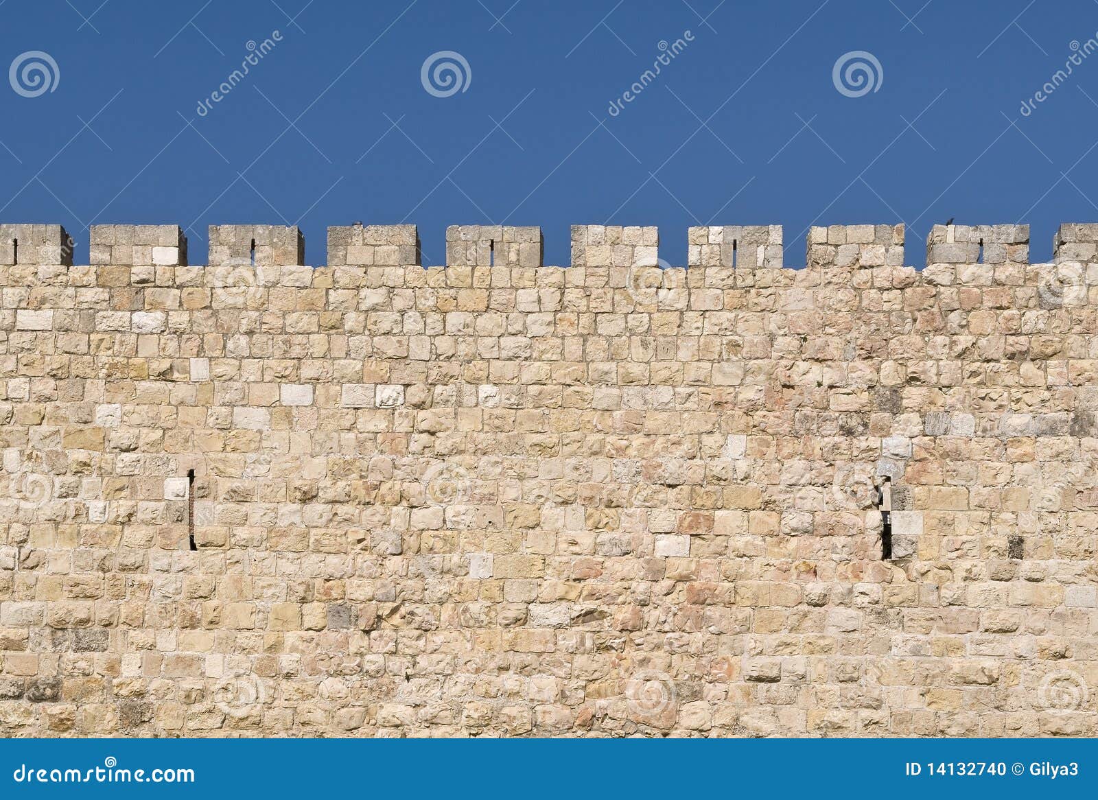 Jerusalem Wall stock photo. Image of rock, fort, wall - 14132740