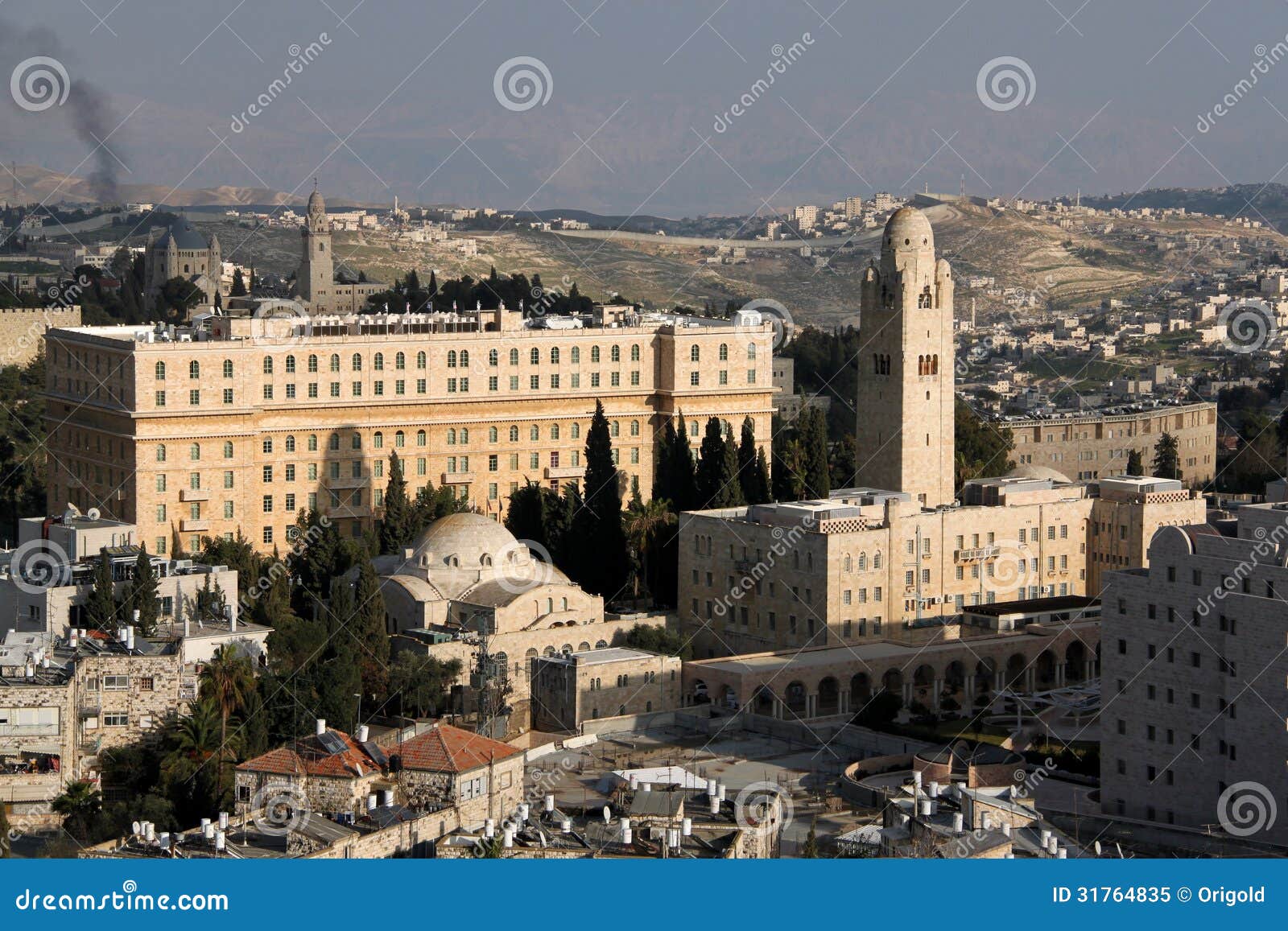 Jerusalem YMCA stock image. Image of architecture, jerusalem - 31764835