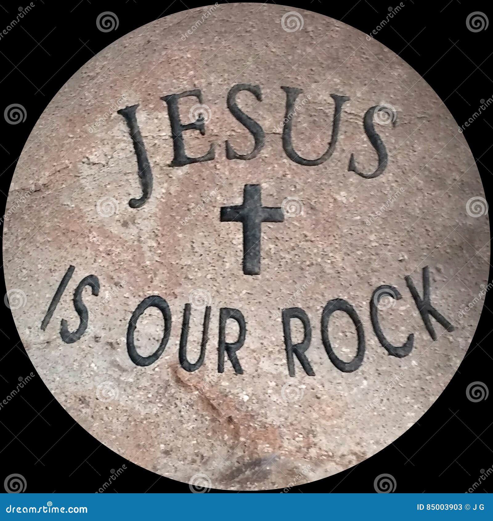 Jesús es nuestra roca imagen de archivo. Imagen de roca - 85003903