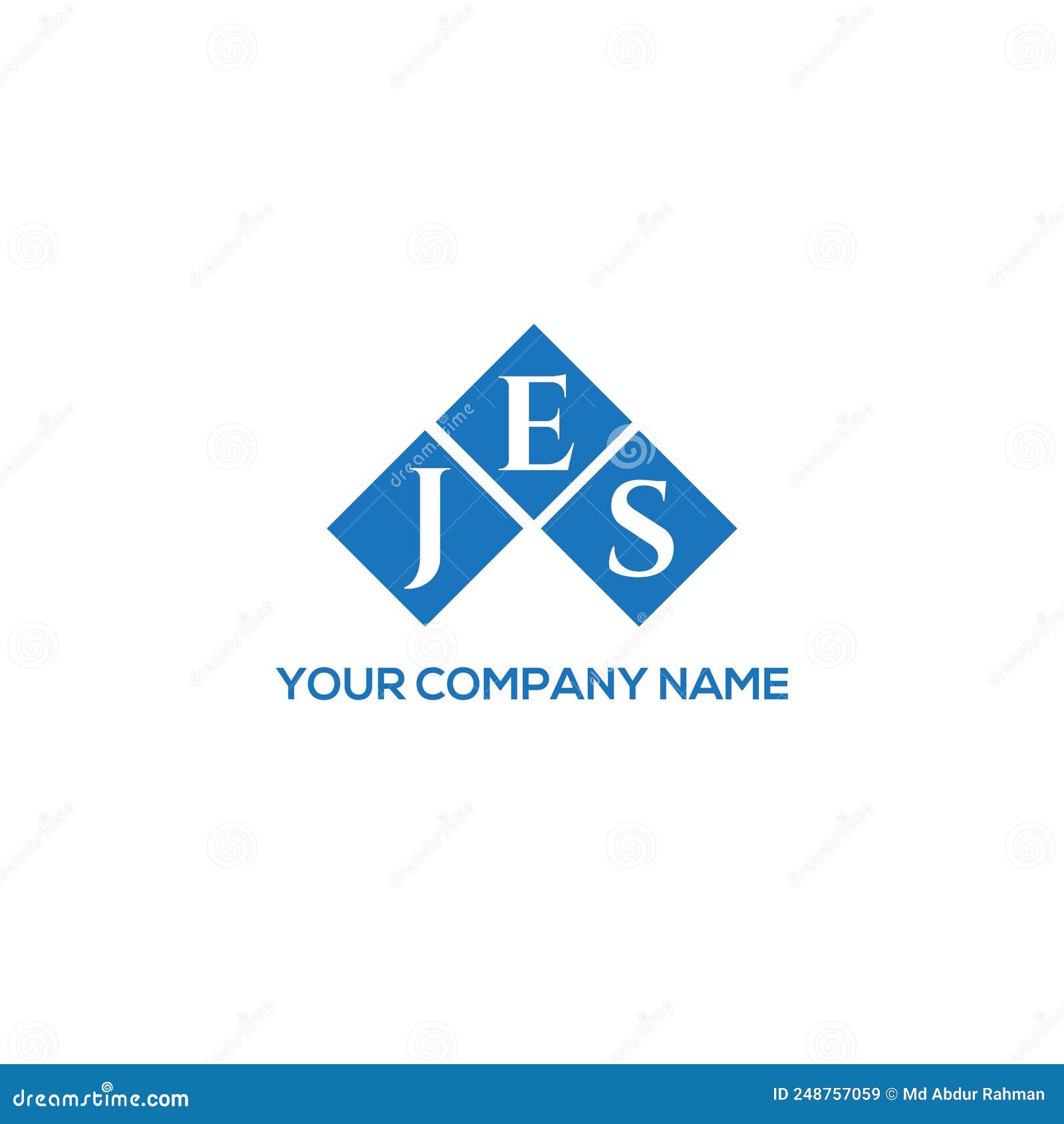 JES Letter Logo Design on BLACK Background. JES Creative Initials ...
