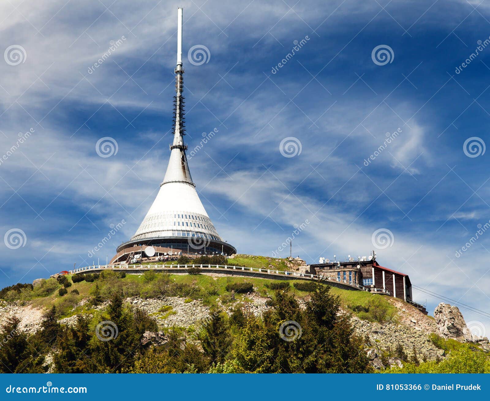 Jested Lookout Tower, Liberec, Czech Republic Stock Photo - Image of ...