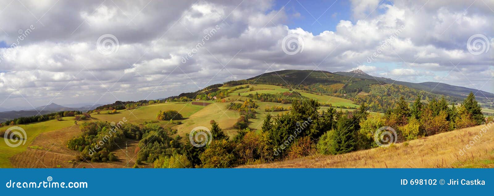 Jested mountain stock photo. Image of field, tree, europe - 698102