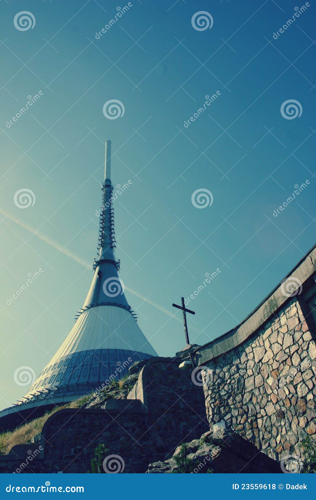 Jested tower stock photo. Image of viewpoint, rocket - 23559618