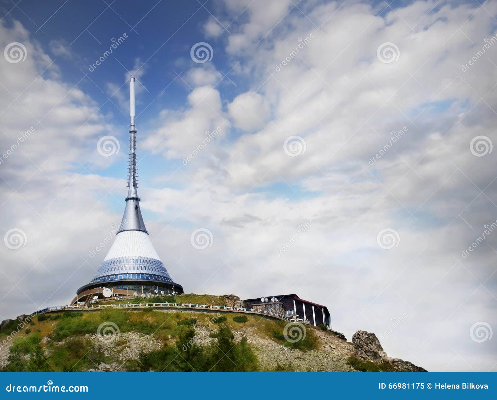 Jested Tower Czech Republic Editorial Image - Image of funicular ...
