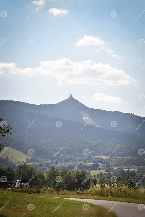 Jested - Unique Architectural Building. Stock Photo - Image of portrait ...