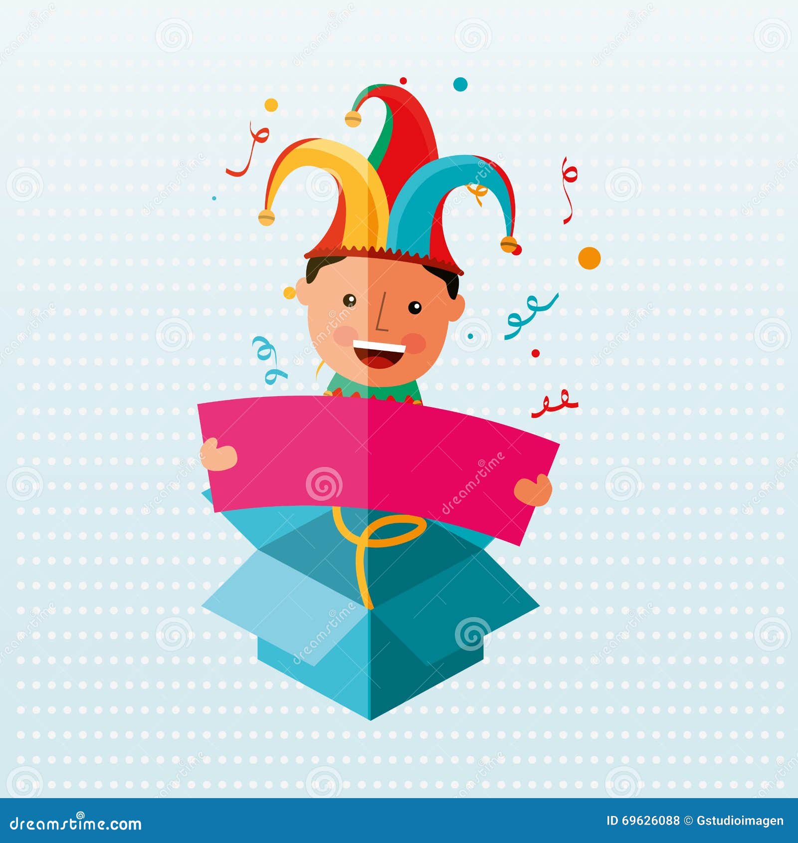 Jester carnival design stock illustration. Illustration of celebration ...