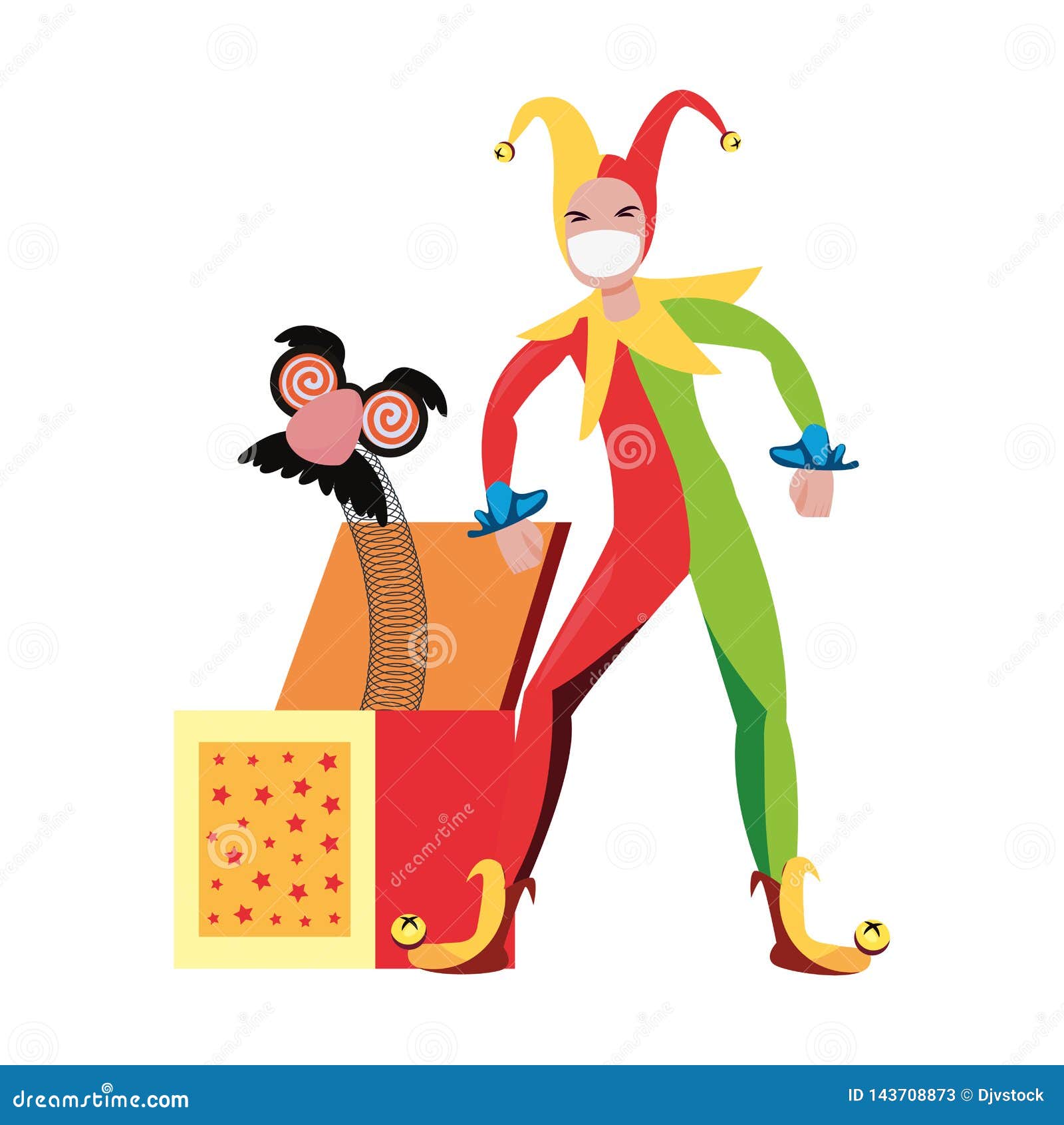 Jester comic april fools stock illustration. Illustration of creativity ...