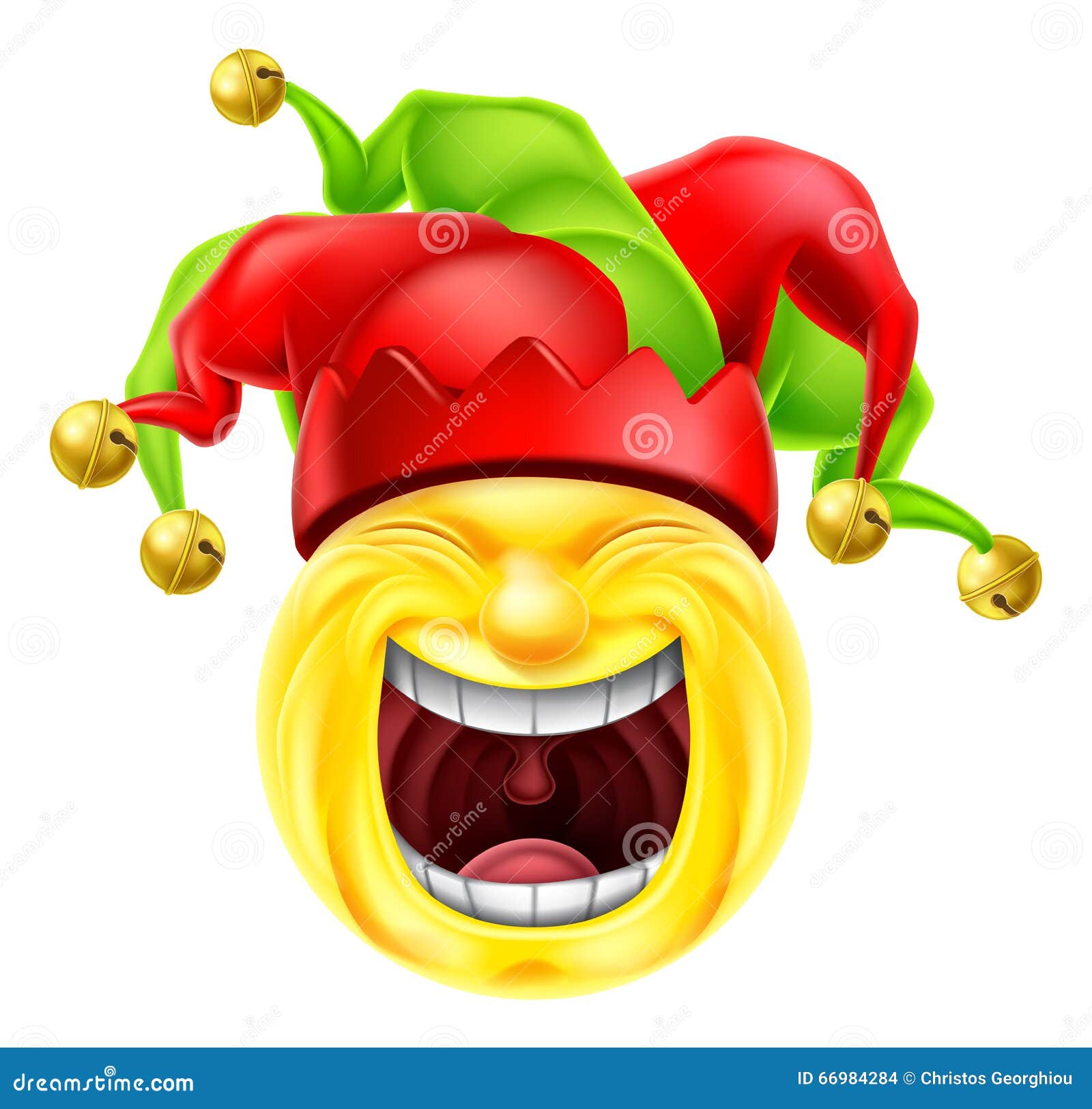 Jester Emoticon Emoji Di Risata Illustrazione Vettoriale ...