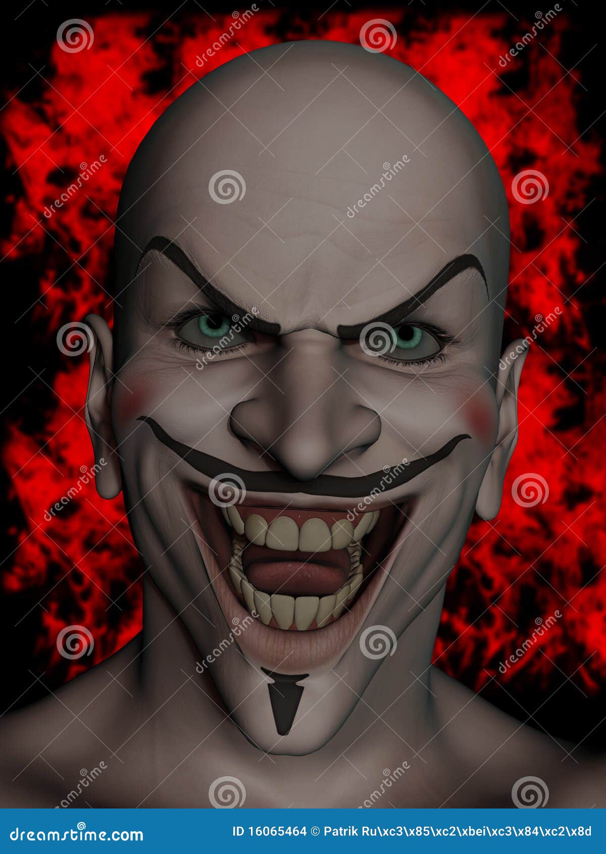Jester face stock illustration. Illustration of joker - 16065464