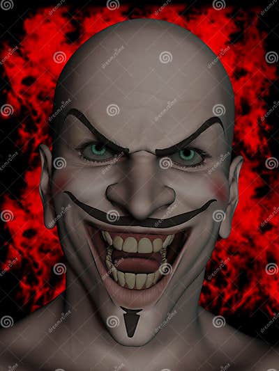 Jester face stock illustration. Illustration of joker - 16065464