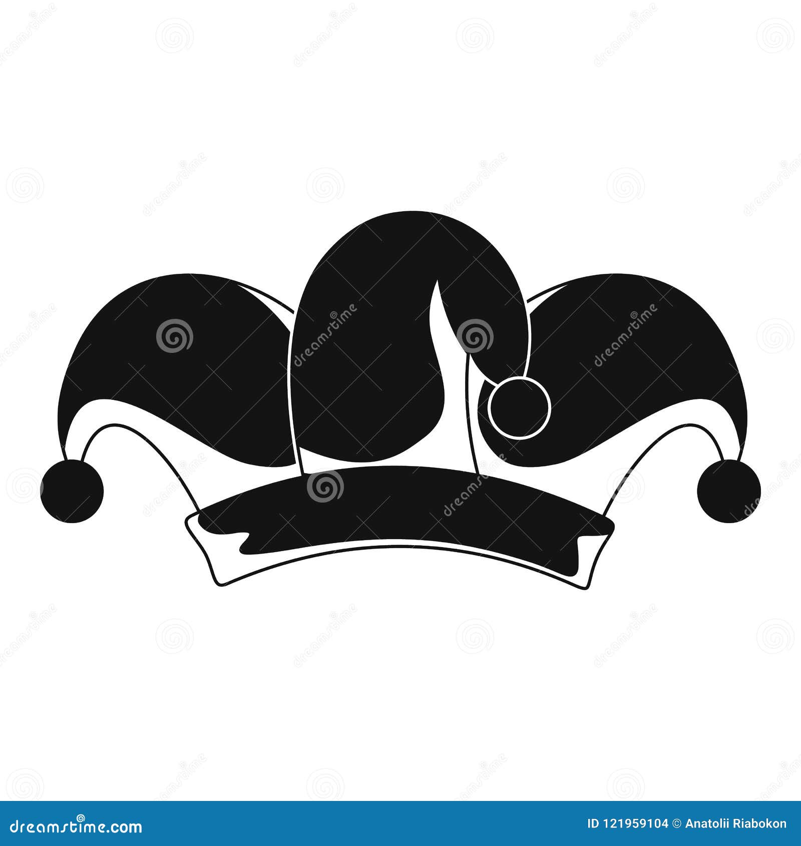 Jester Hat Icon, Simple Style Stock Vector - Illustration of comic ...