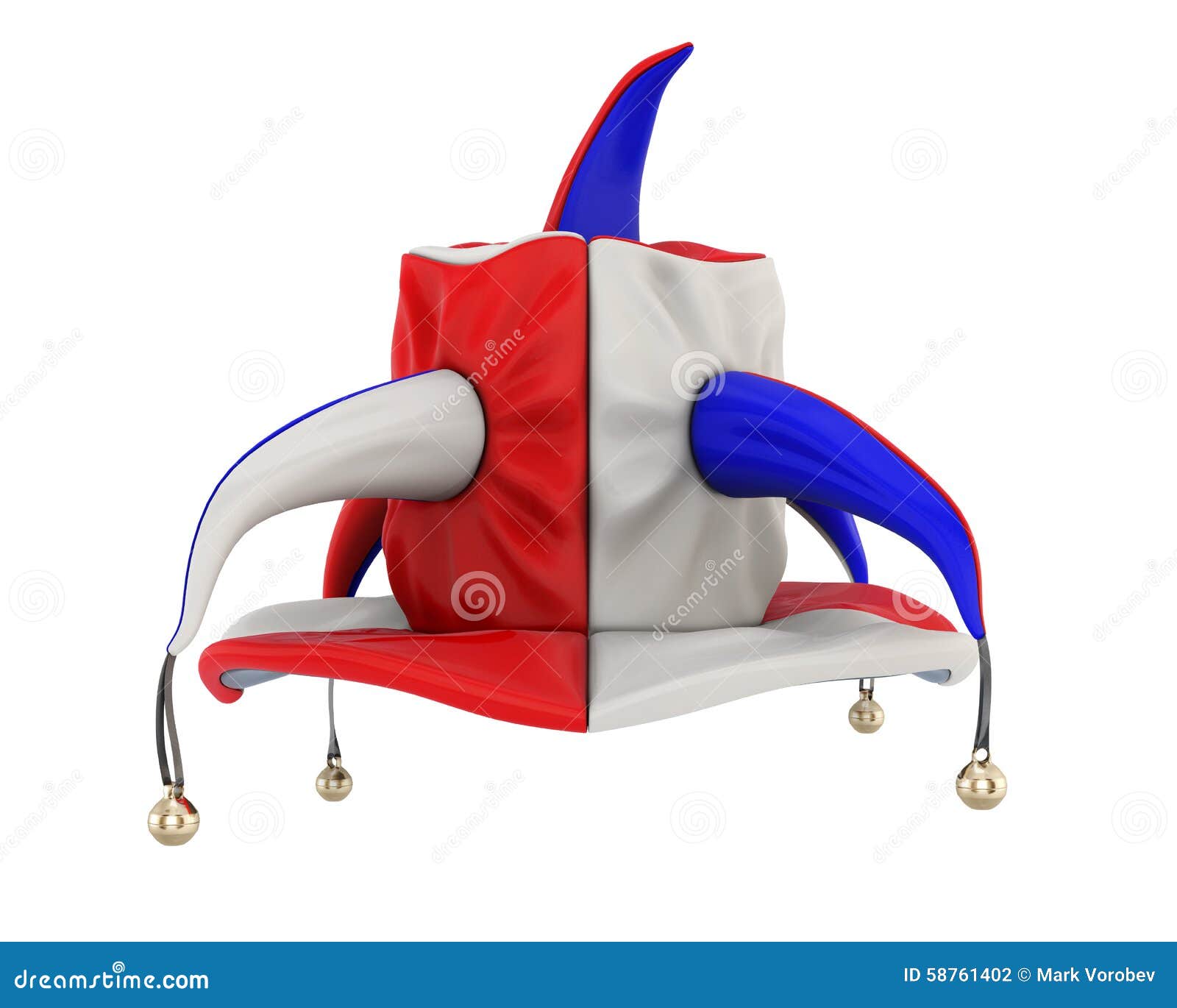 Jester hat on a white. stock illustration. Illustration of costume ...