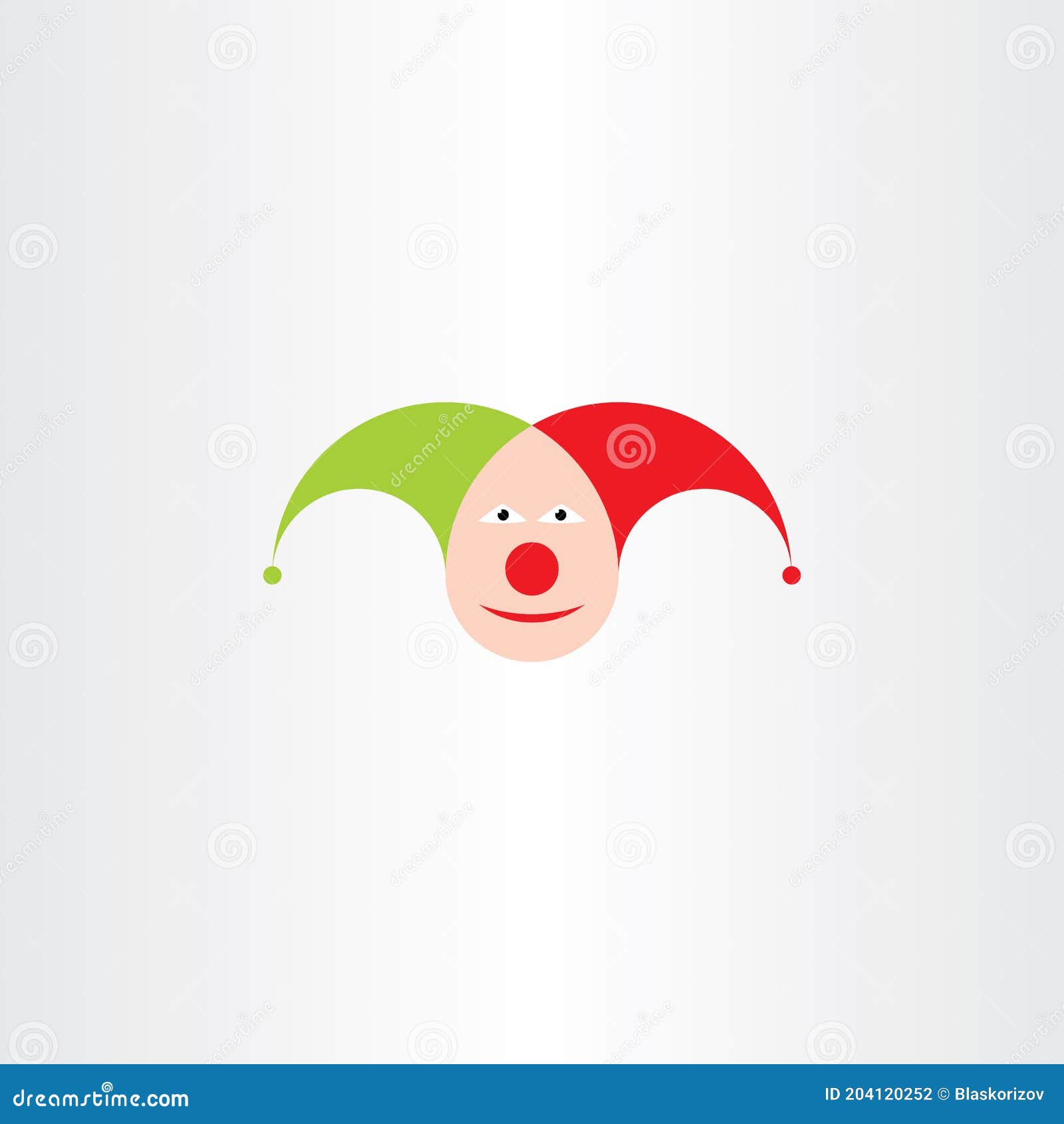 Jester Head Vector Icon Symbol Stock Vector - Illustration of festival ...