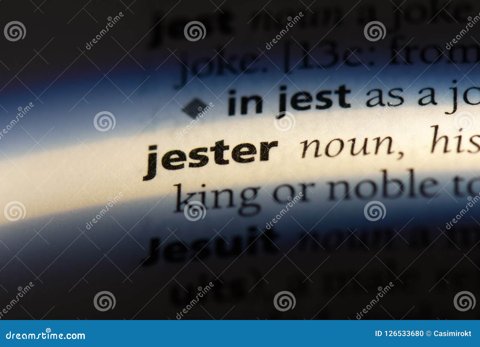 Jester stock photo. Image of closeup, definition, text - 126533680
