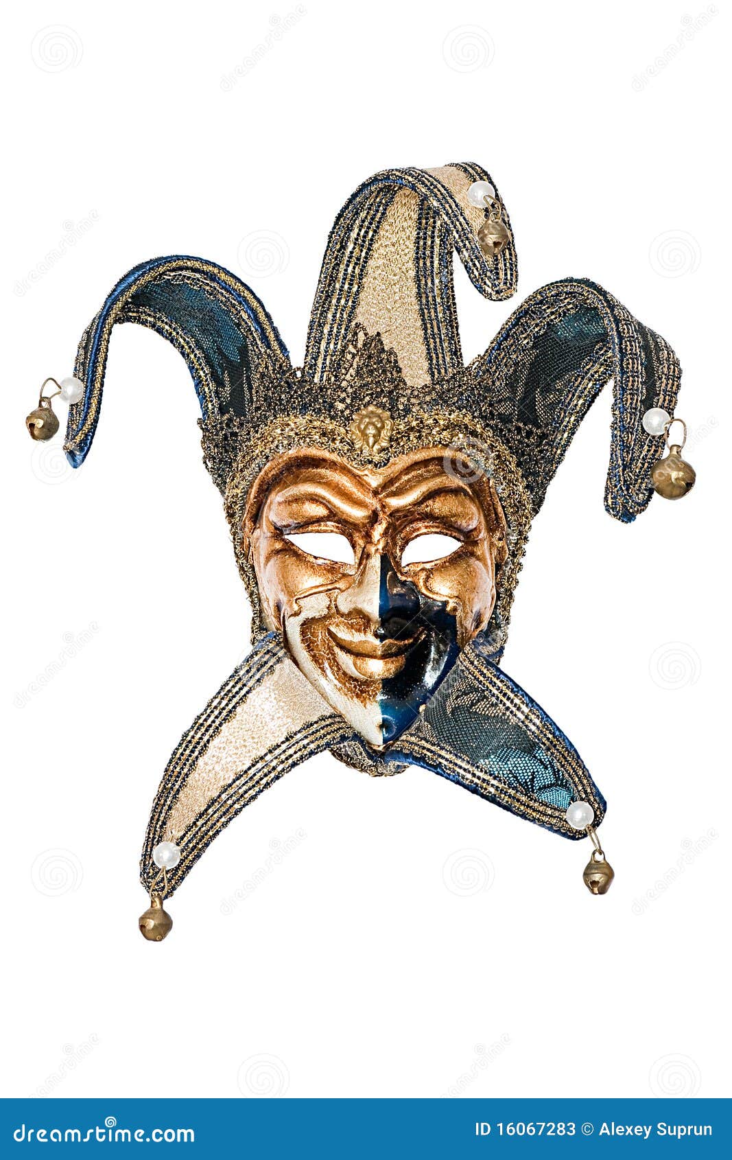 Jester mask stock image. Image of grimace, isolated, jester - 16067283